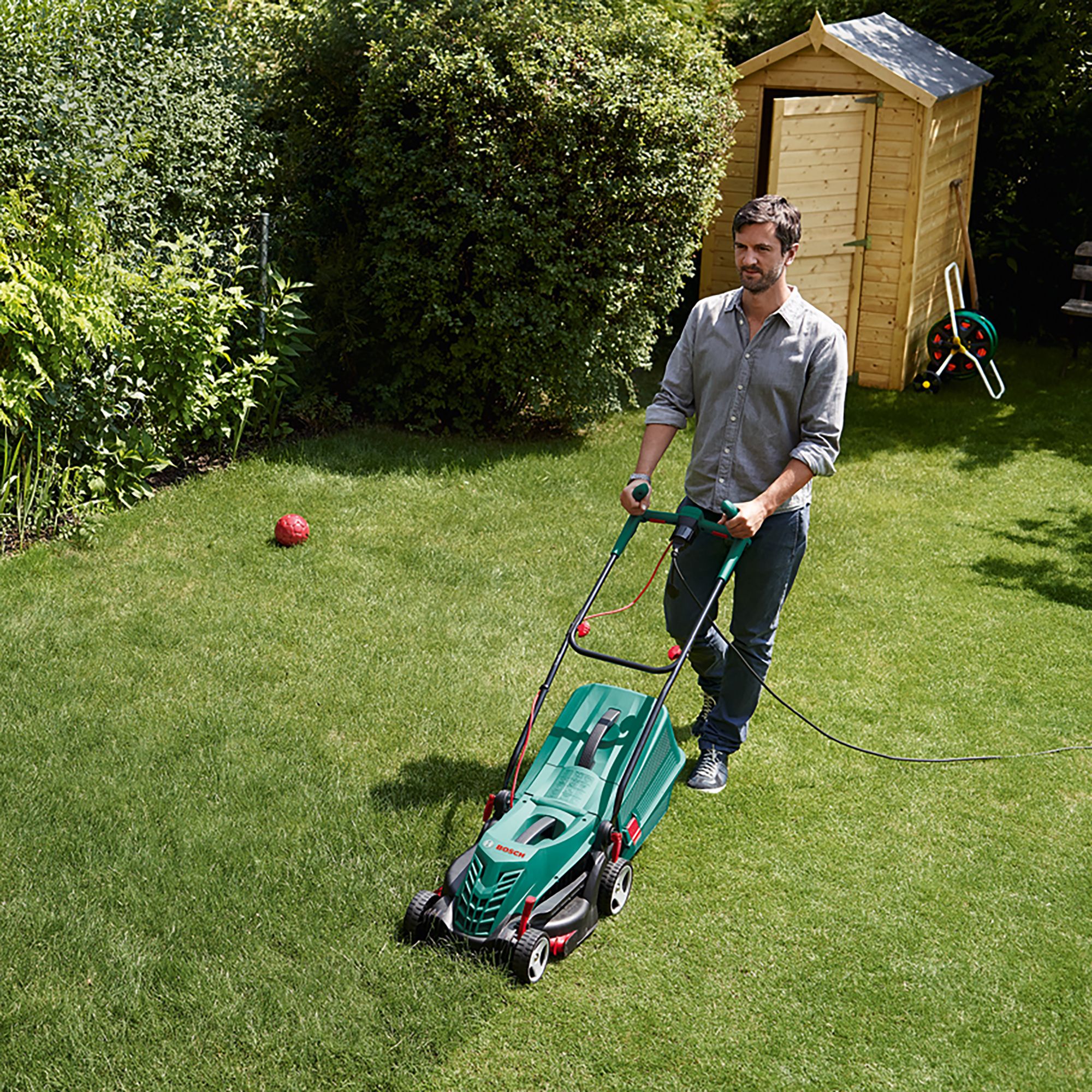 Bosch Rotak 1300W Corded Rotary Lawnmower - 34 R