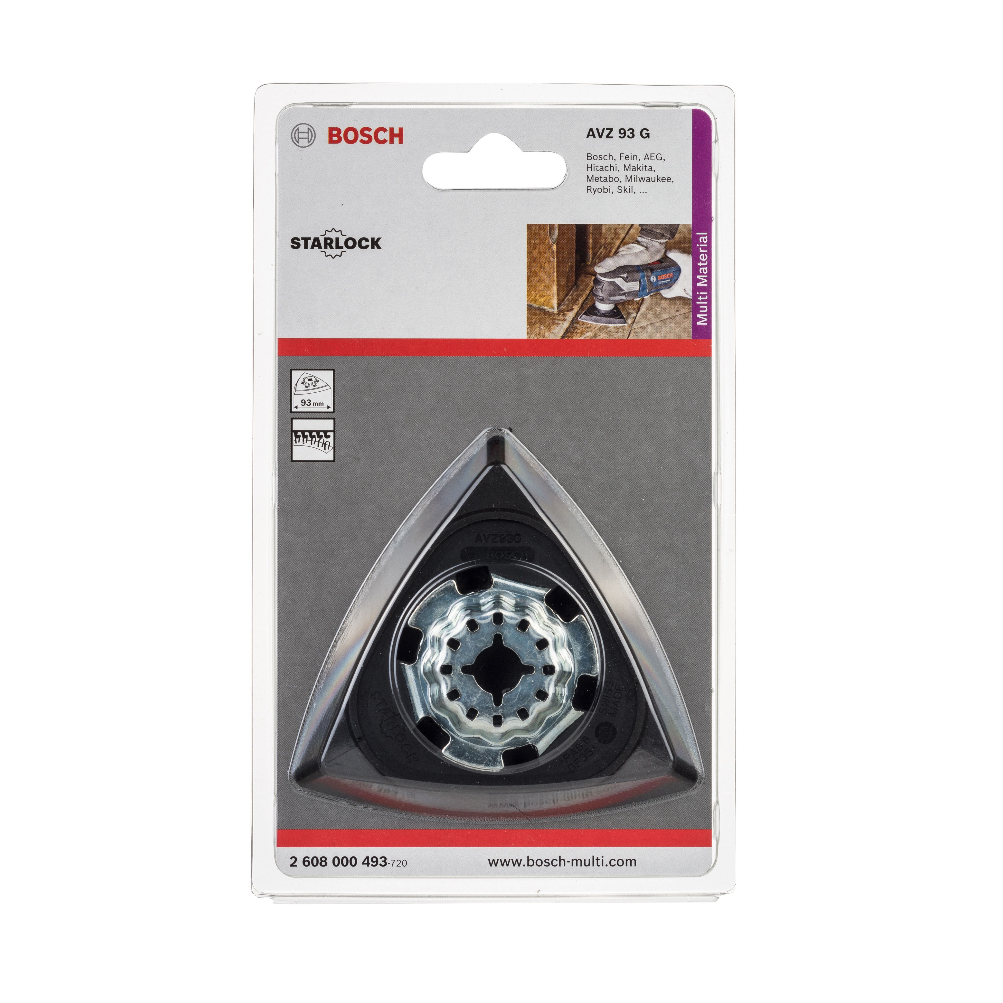 Bosch Sanding plate (Dia)93mm (L)188mm (W)93mm