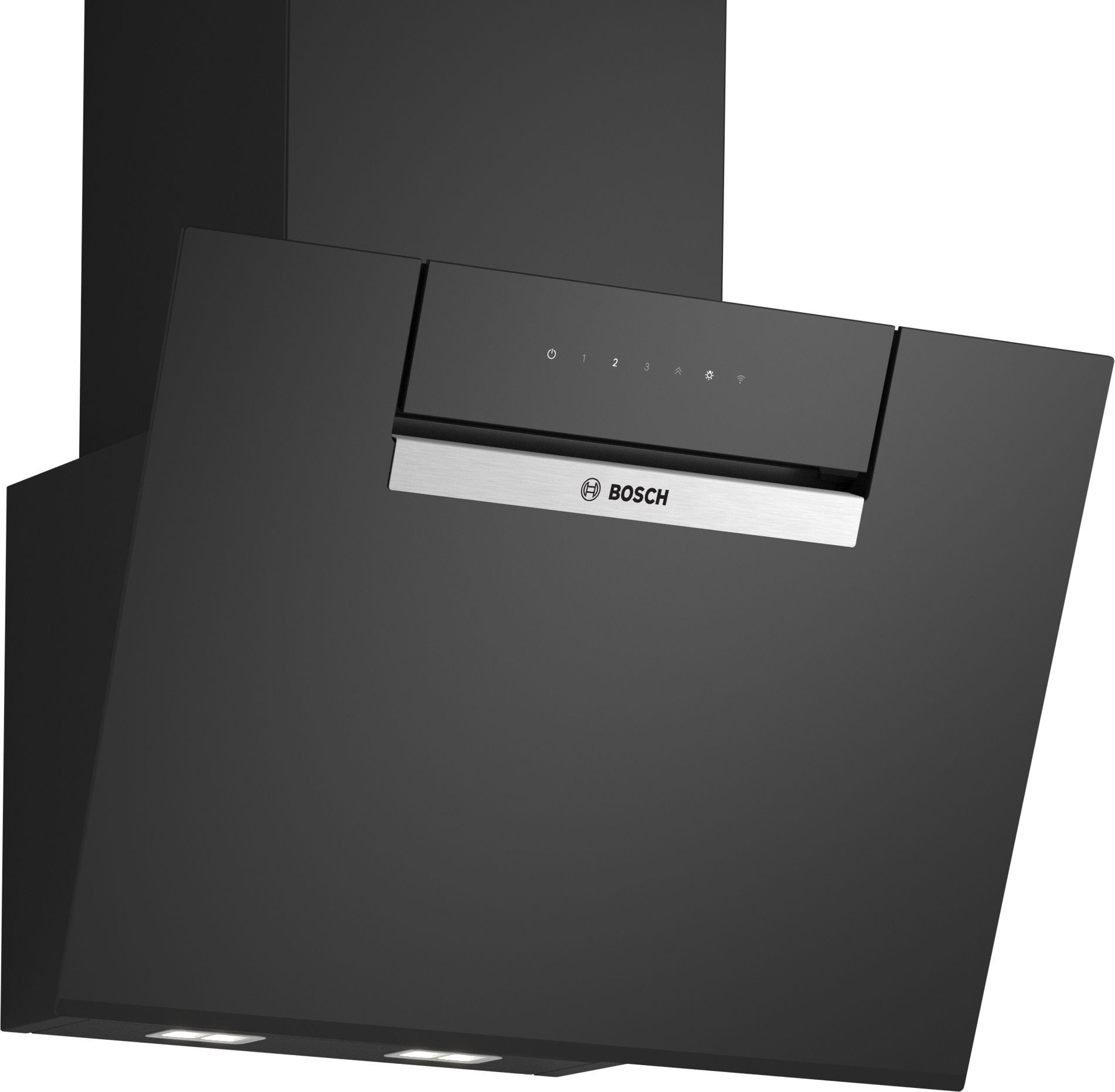 Bosch Series 4 DWK67FN60B Metal & plastic Angled Cooker hood (W)59cm ...