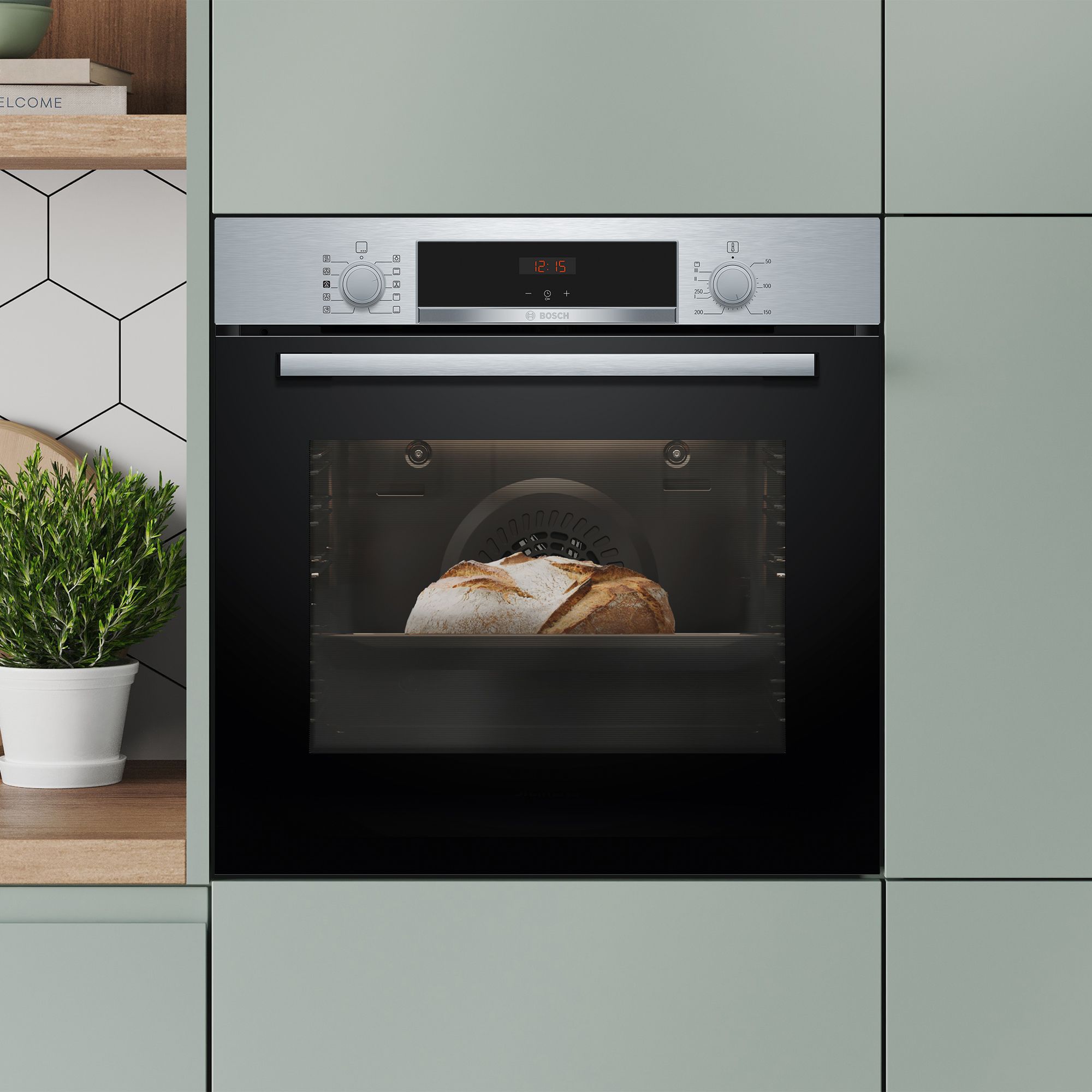 Bosch Series 4 HQA534BS3B Built-in Single Electric Oven - Black