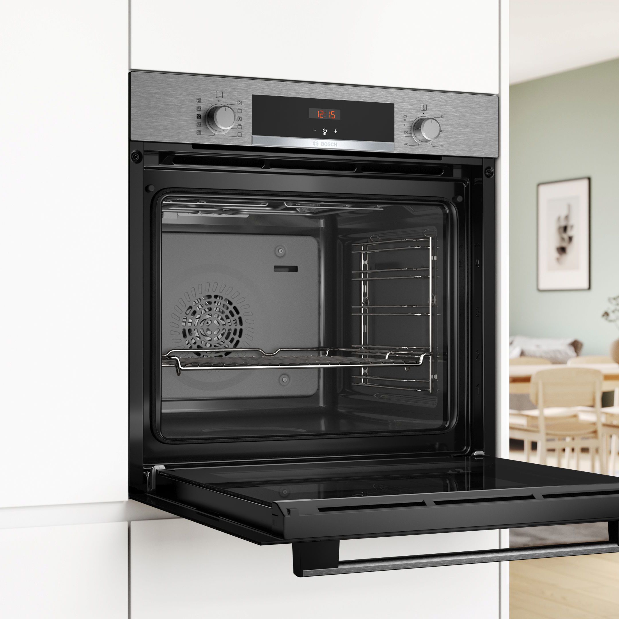 Bosch Series 4 HQA534BS3B Built-in Single Electric Oven - Black