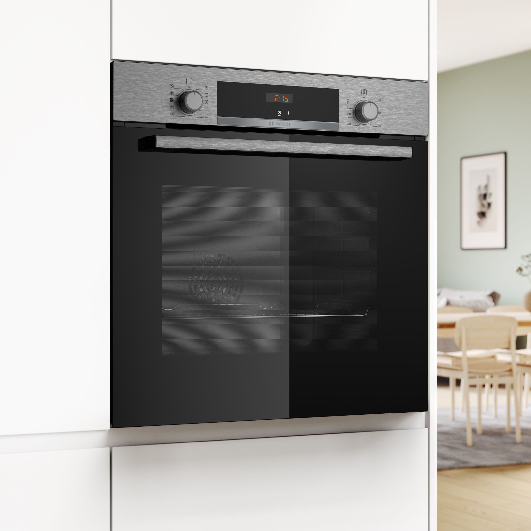 Bosch Series 4 HQA534BS3B Built-in Single Electric Oven - Black