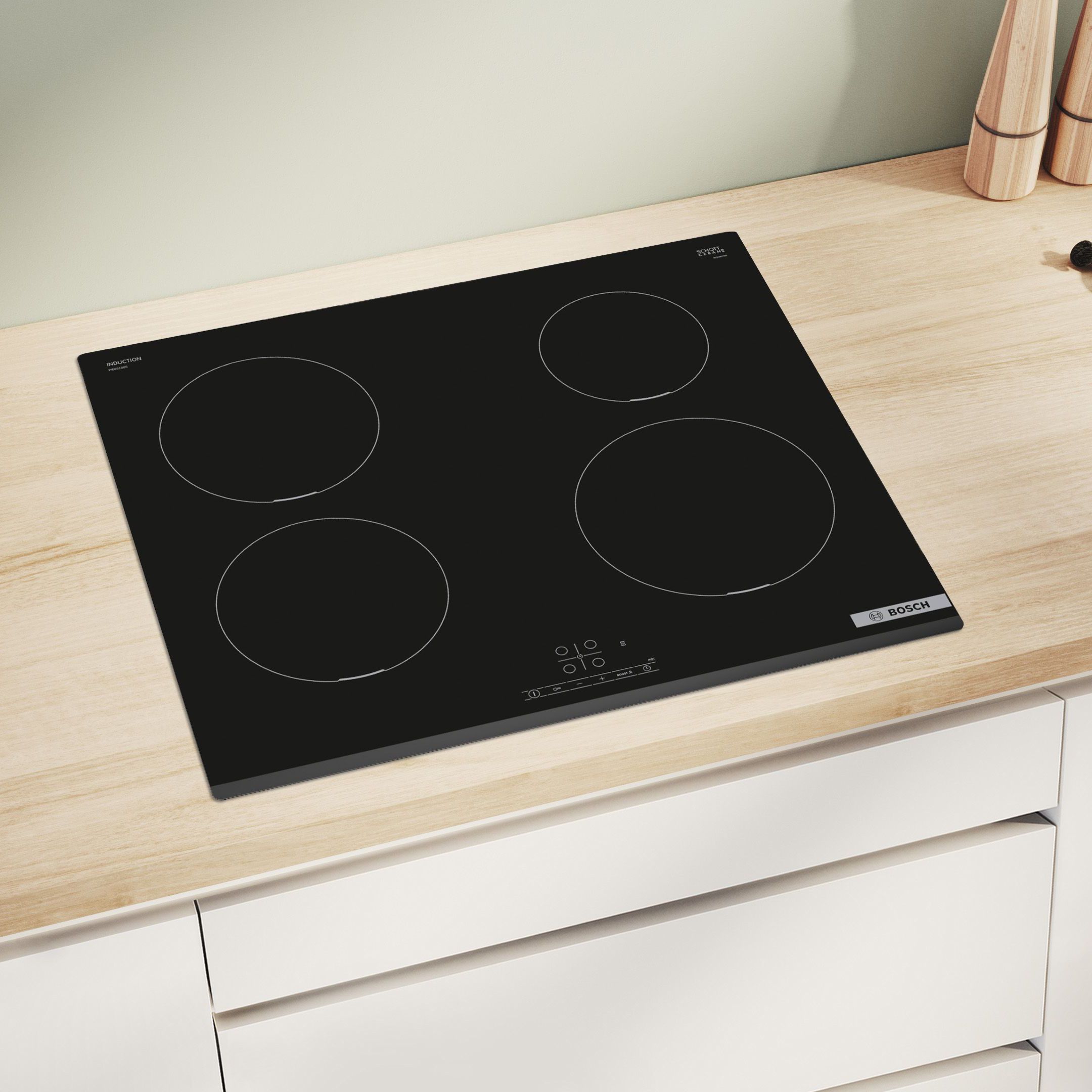 Bosch Series 4 PIE631BB5E 60cm Induction Ceramic hob - Black
