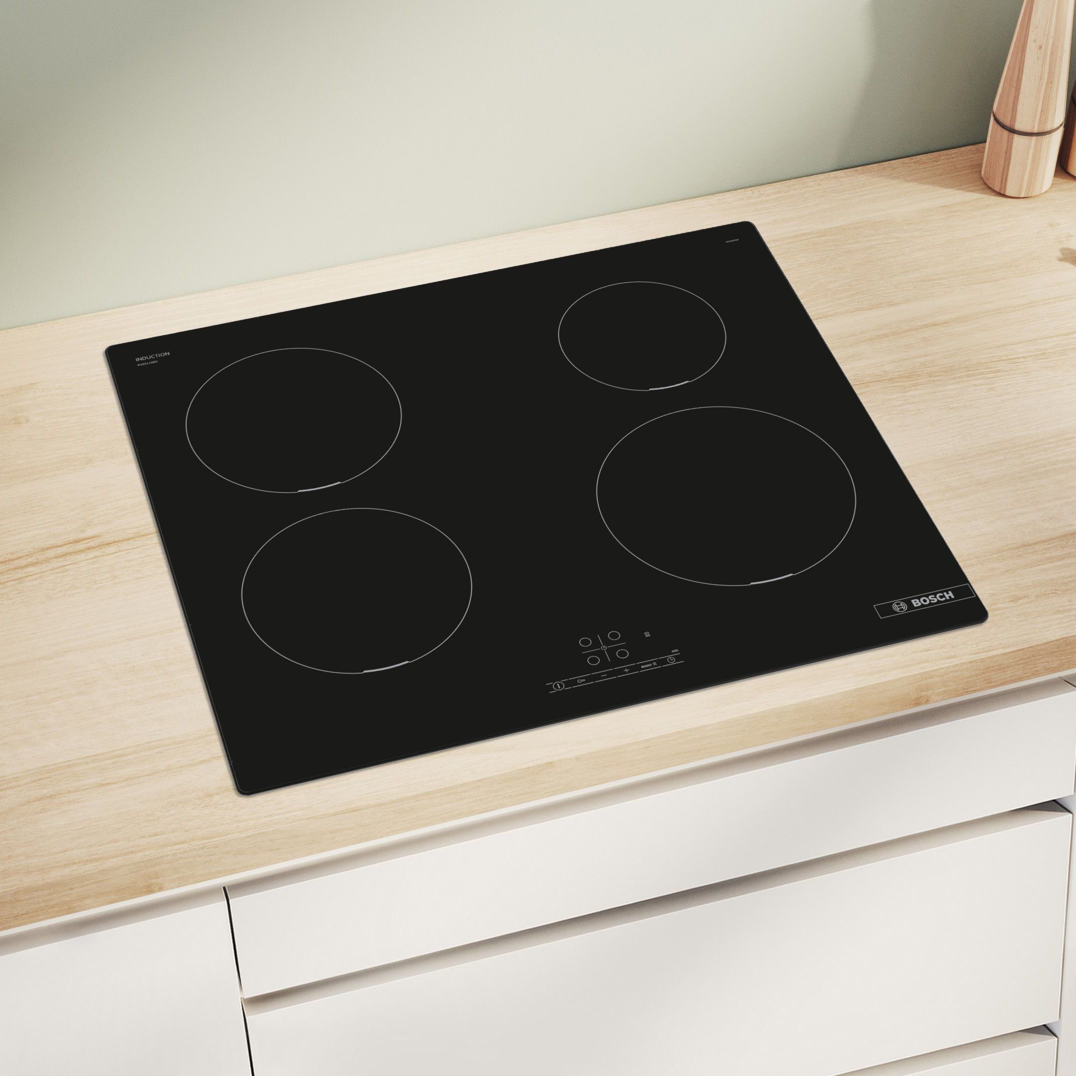 Bosch Series 4 PUE611BB5B 60cm Induction Hob - Black