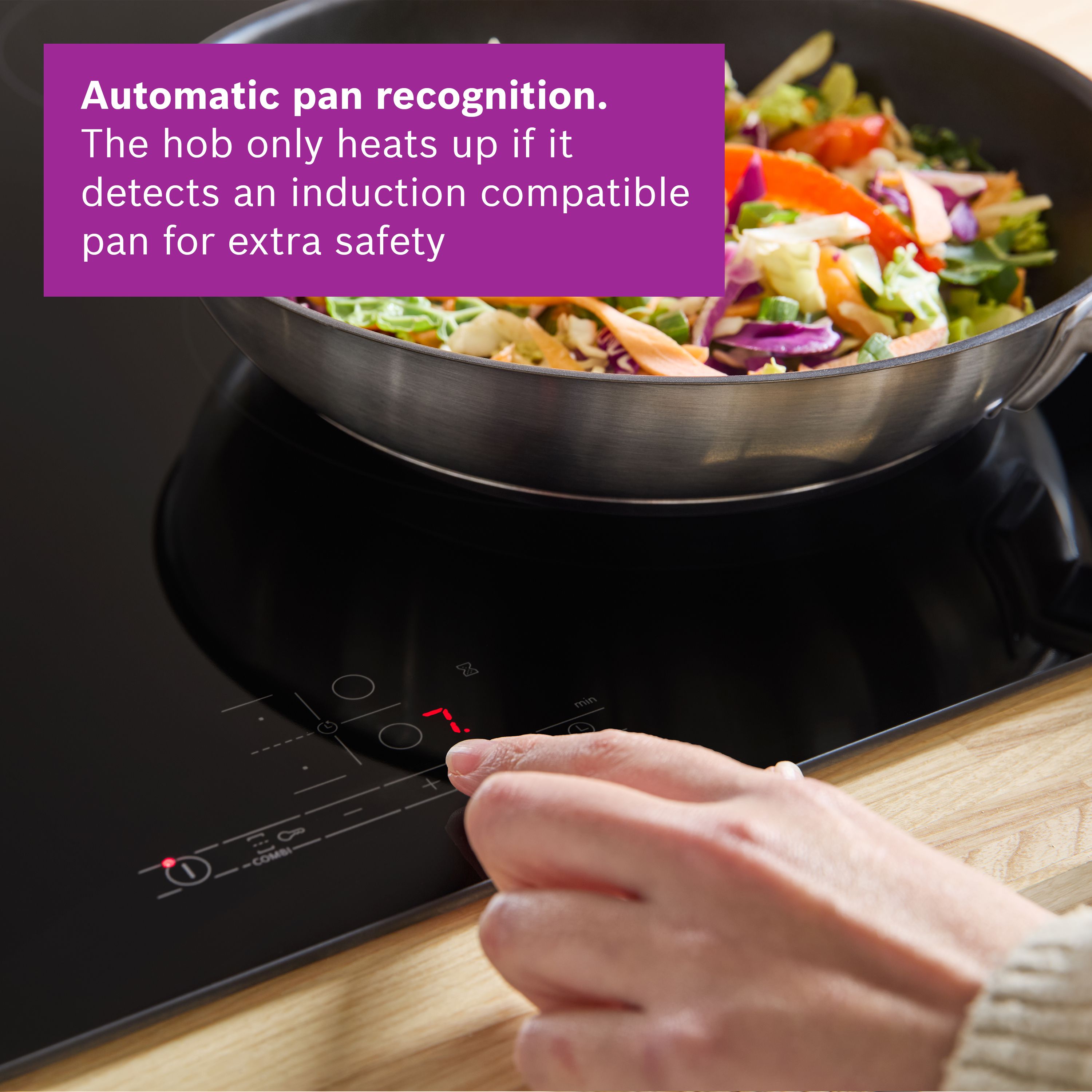 Bosch Series 4 PUE611BB5B 60cm Induction Hob - Black