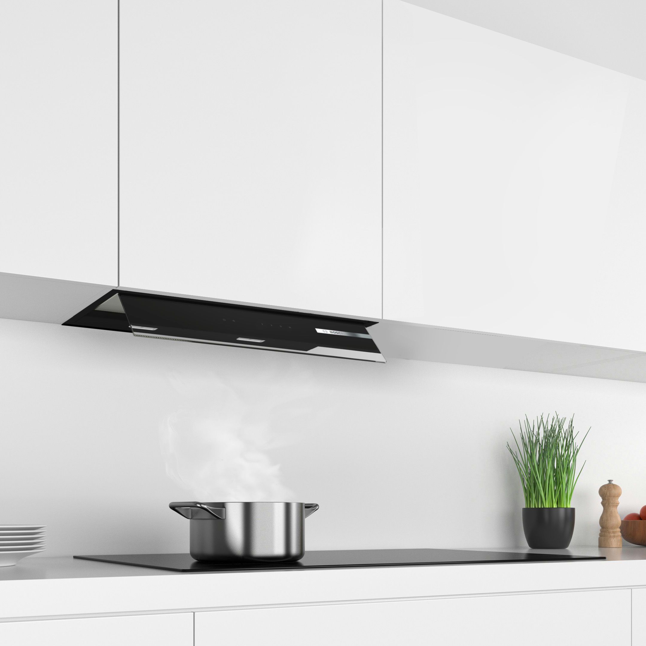 Bosch Series 6 DBB67AM60B Metal & plastic Integrated Cooker hood (W ...
