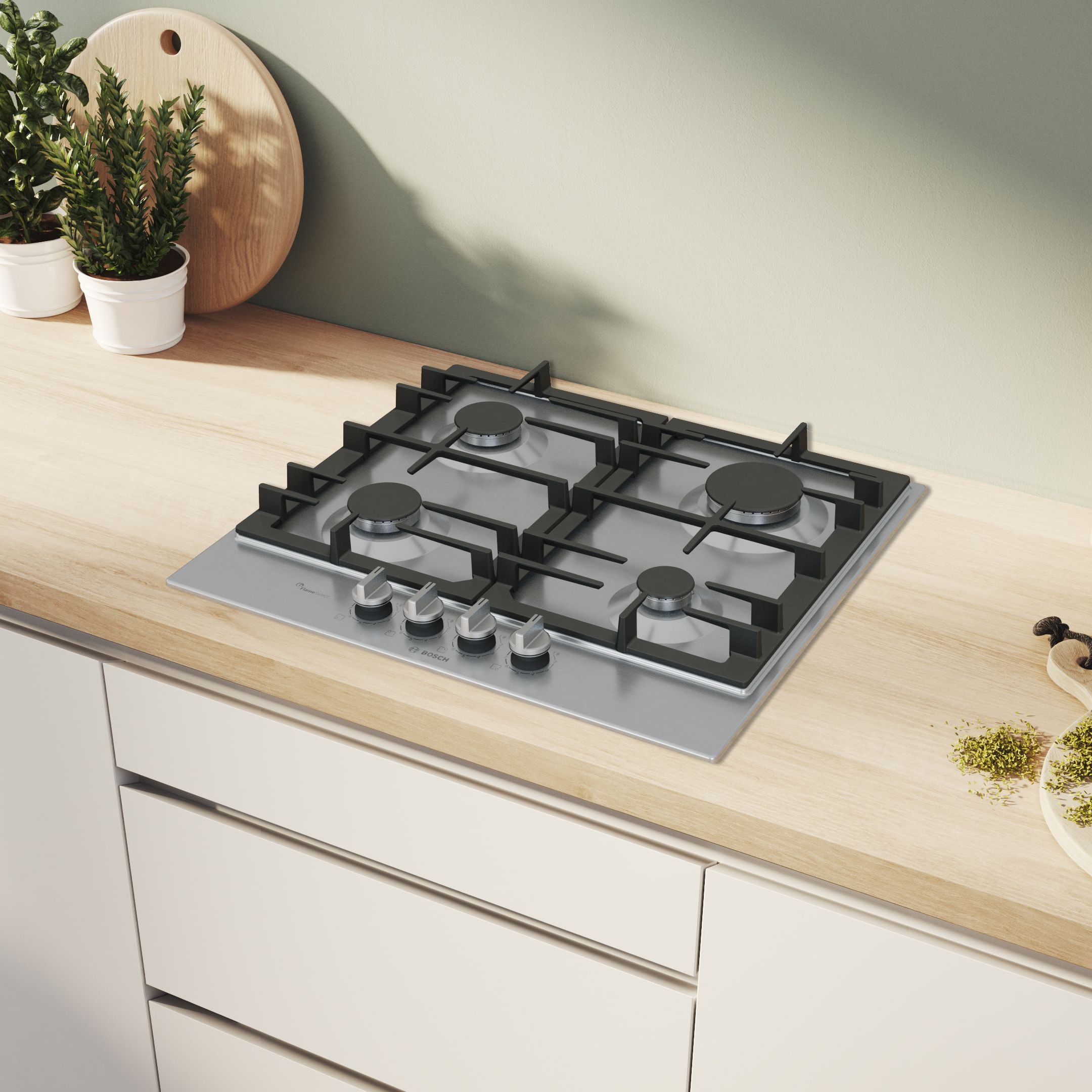 Bosch Series 6 PCP6A5I90 58.2cm Gas & electric Hob