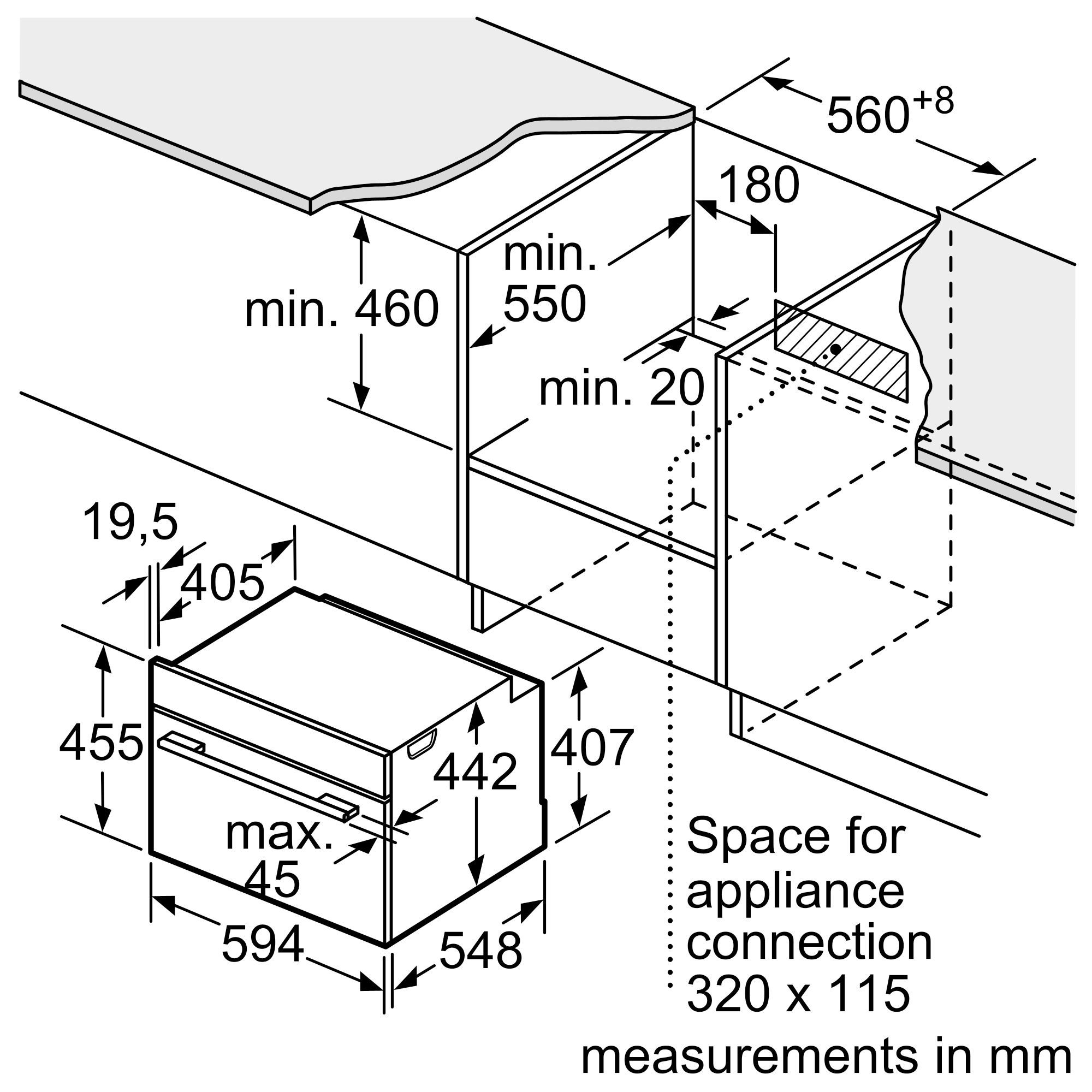 Bosch Series 8 CMG7241B1B Built-in Compact Multi-function with ...