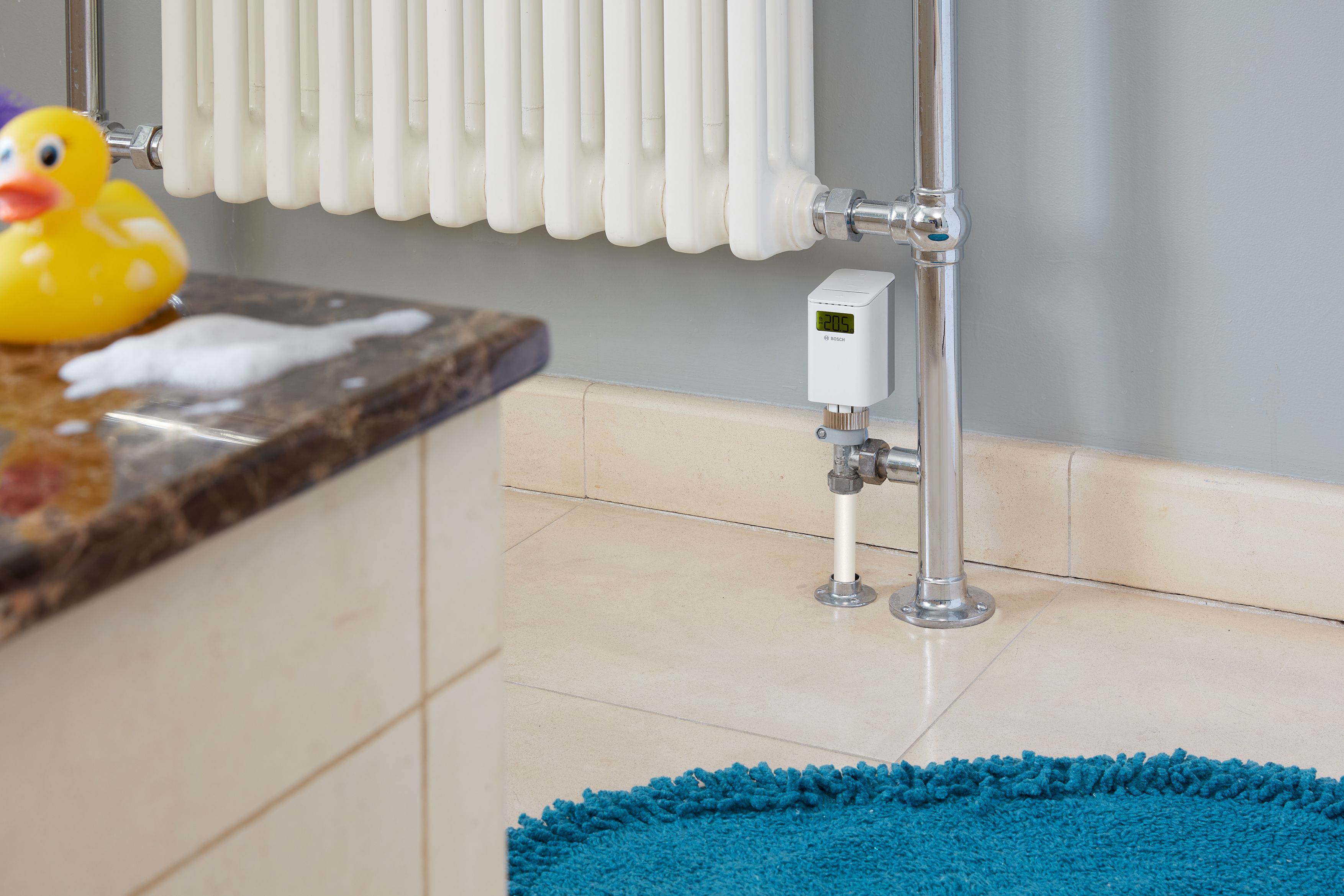 Bosch Smart Home White Straight Thermostatic radiator valve