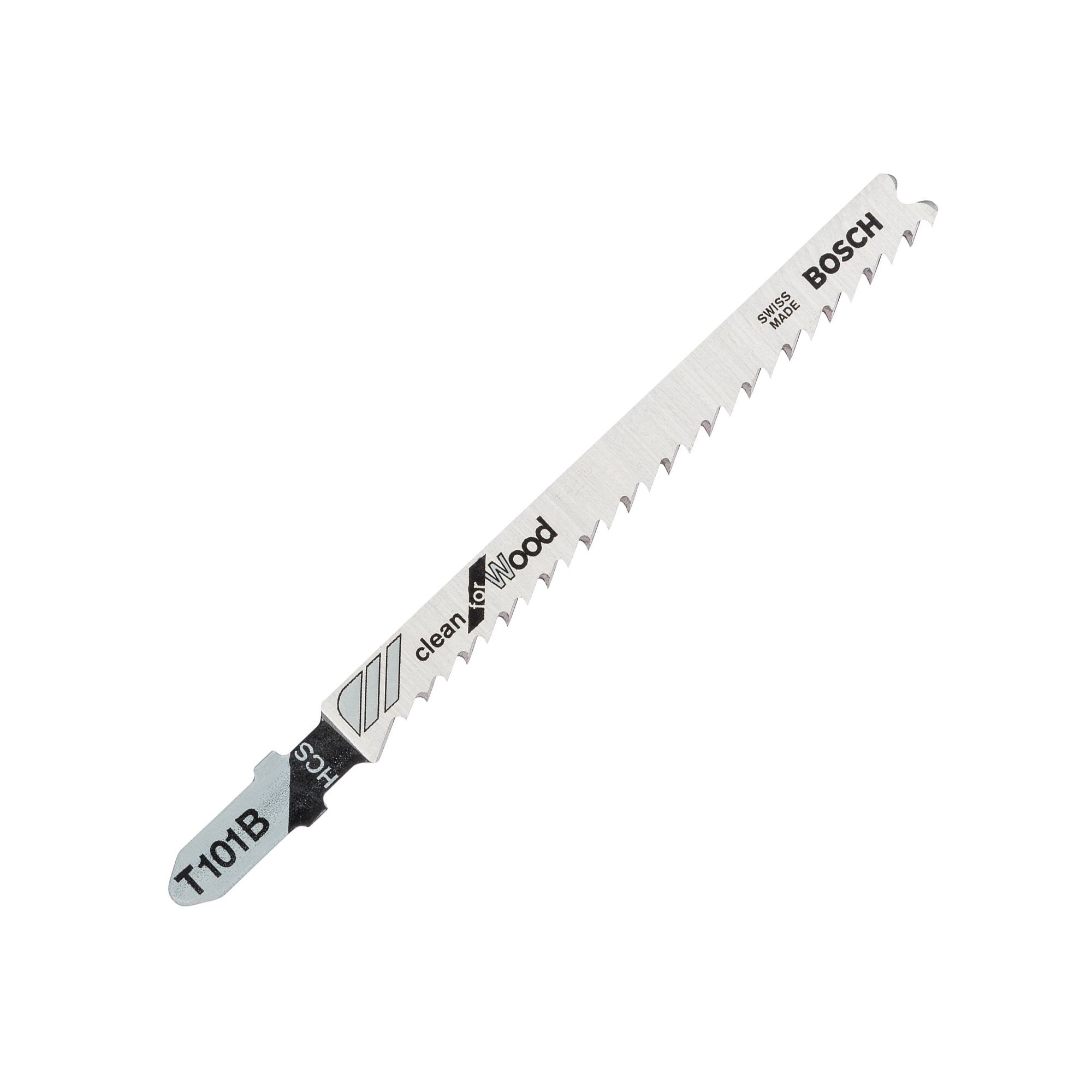 Bosch T-shank Jigsaw blade T101B (L)100mm, Pack of 2 at B&Q