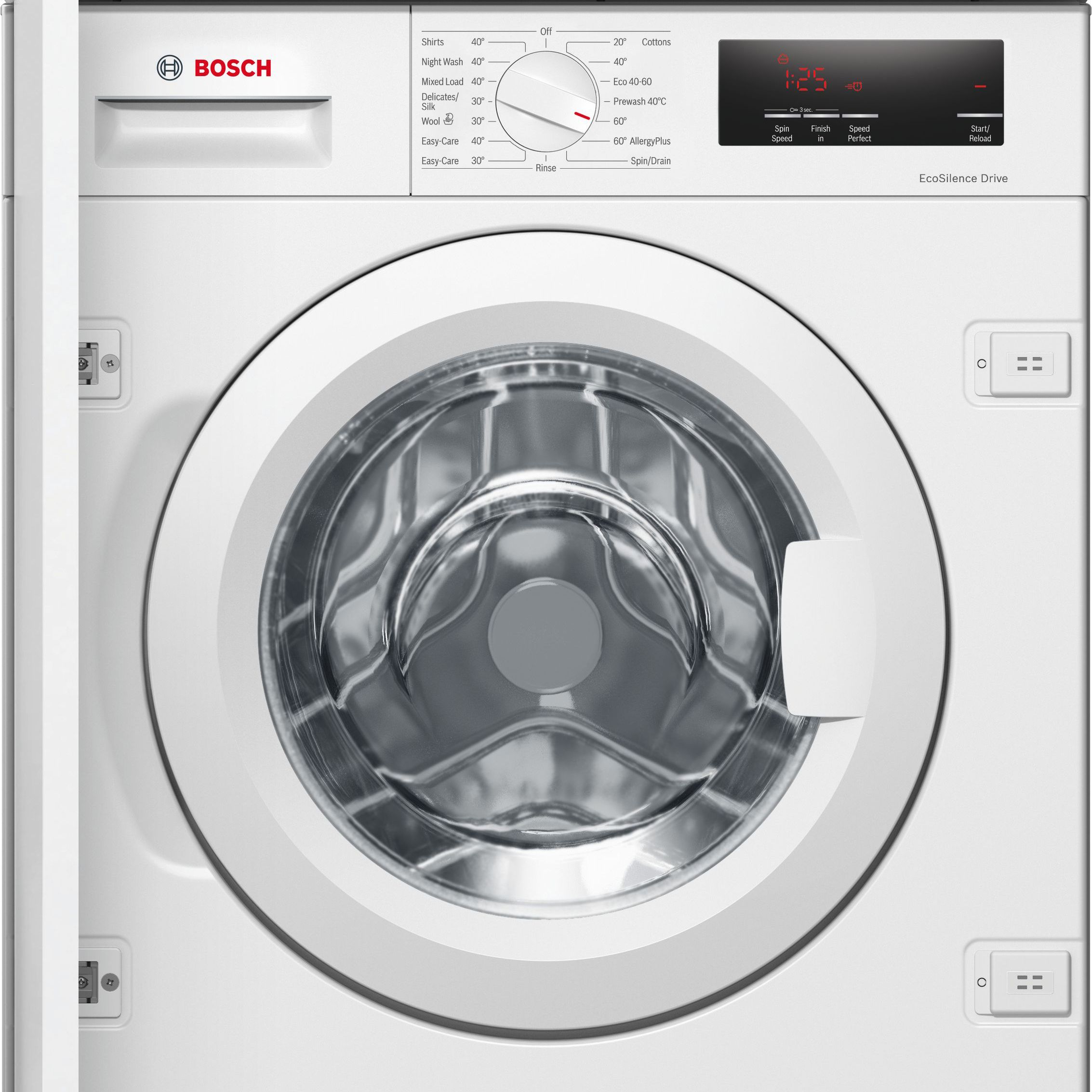 Bosch WIW28302GB 8kg Built-in 1400rpm Washing machine - White | DIY at B&Q