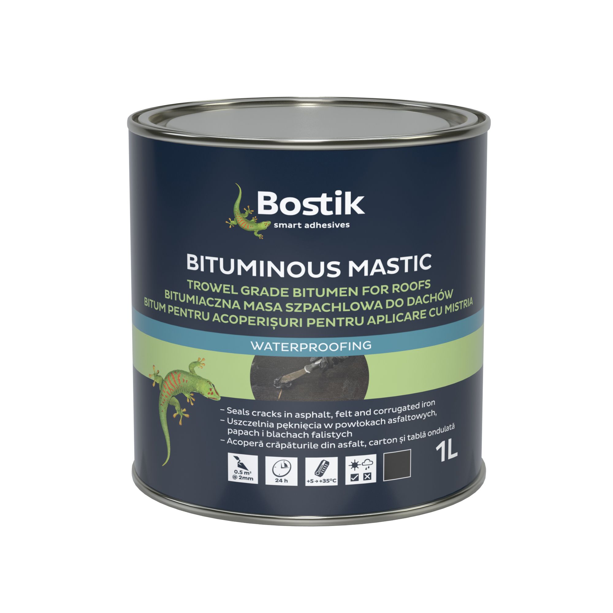 Bostik Black Bituminous mastic, 1L | DIY at B&Q