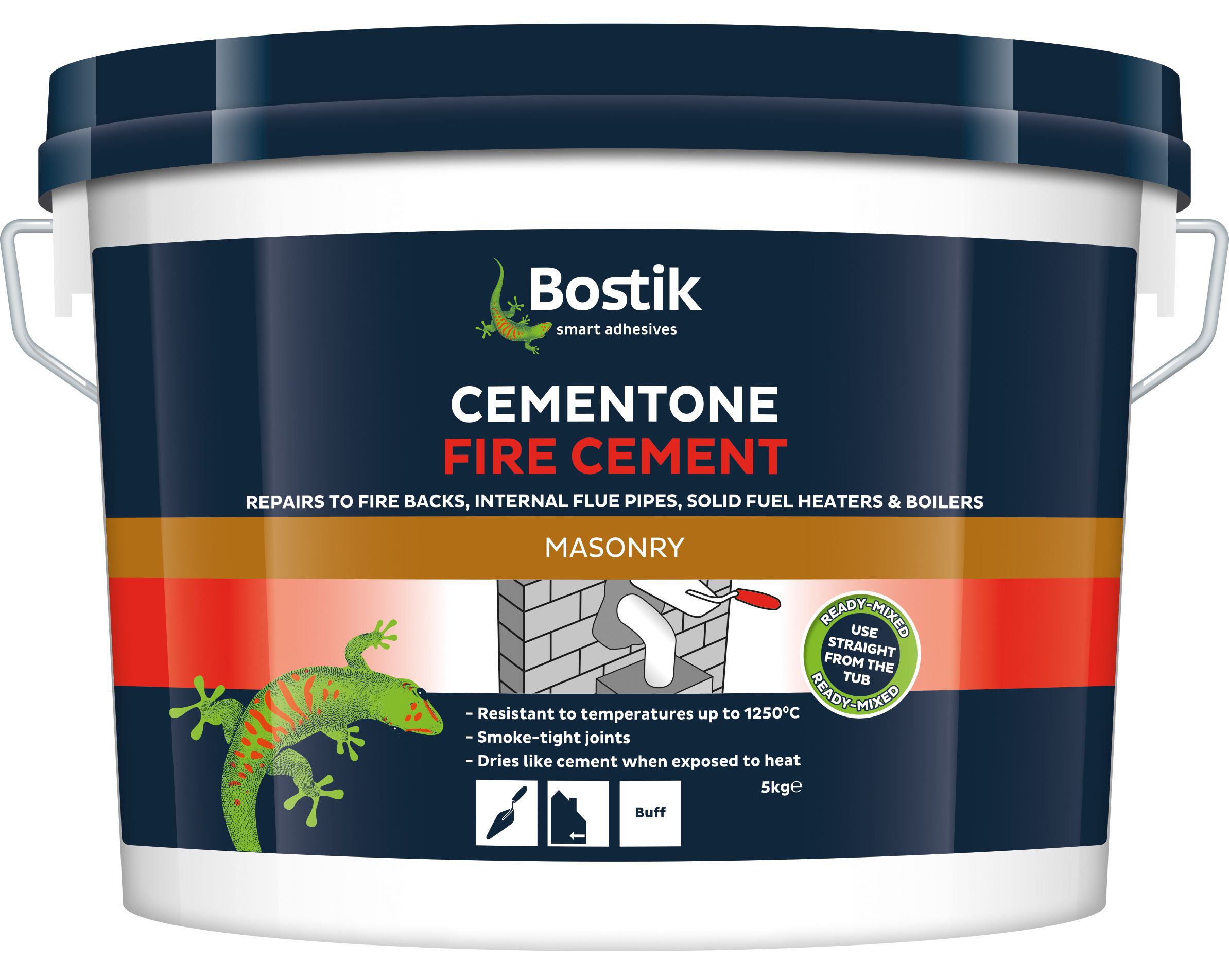 Bostik Cementone Buff Fire cement, 5kg Tub | DIY at B&Q