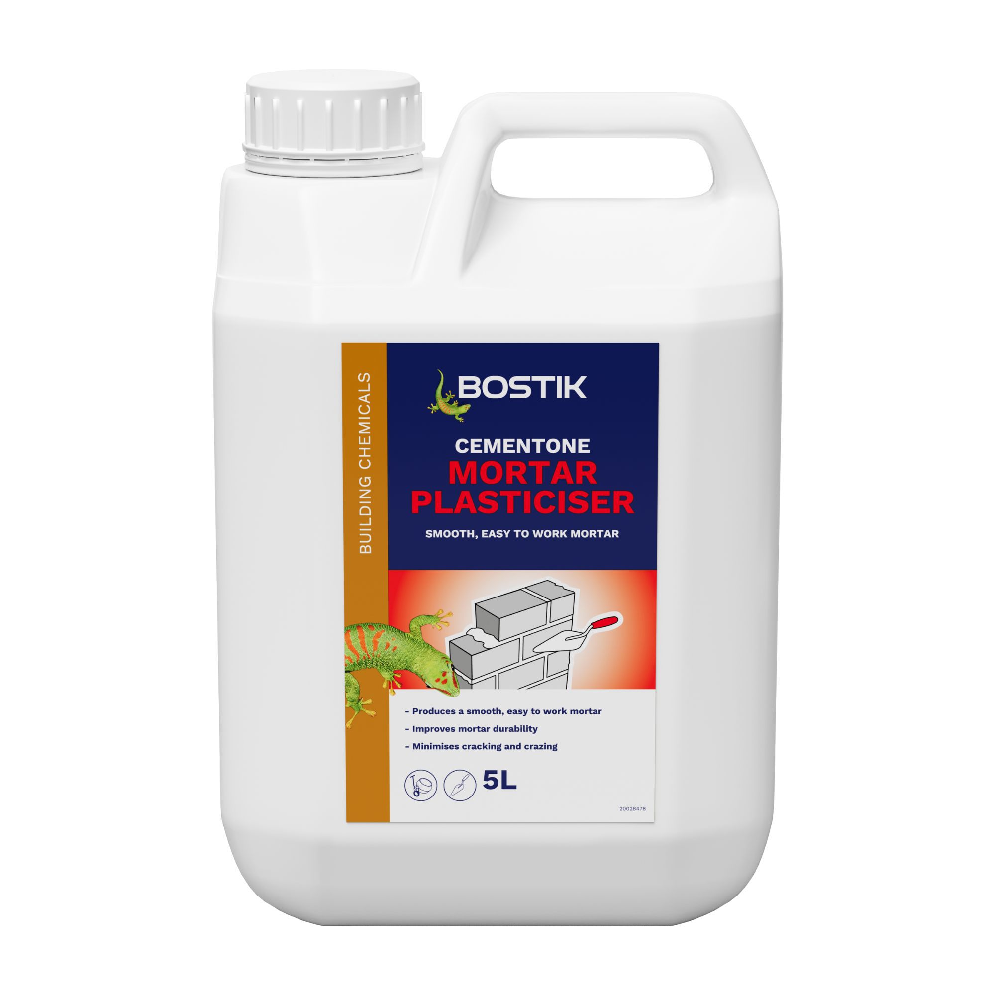 Bostik Smart adhesives Dark brown Mortar plasticiser, 5L Jerry can 5138g