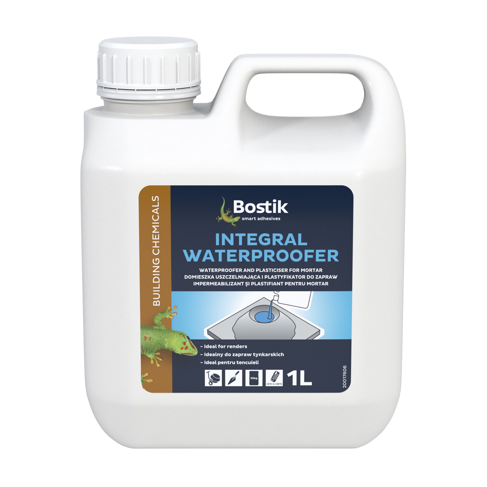 Bostik Yellow Integral waterproofer, 1L Jerry can | DIY at B&Q