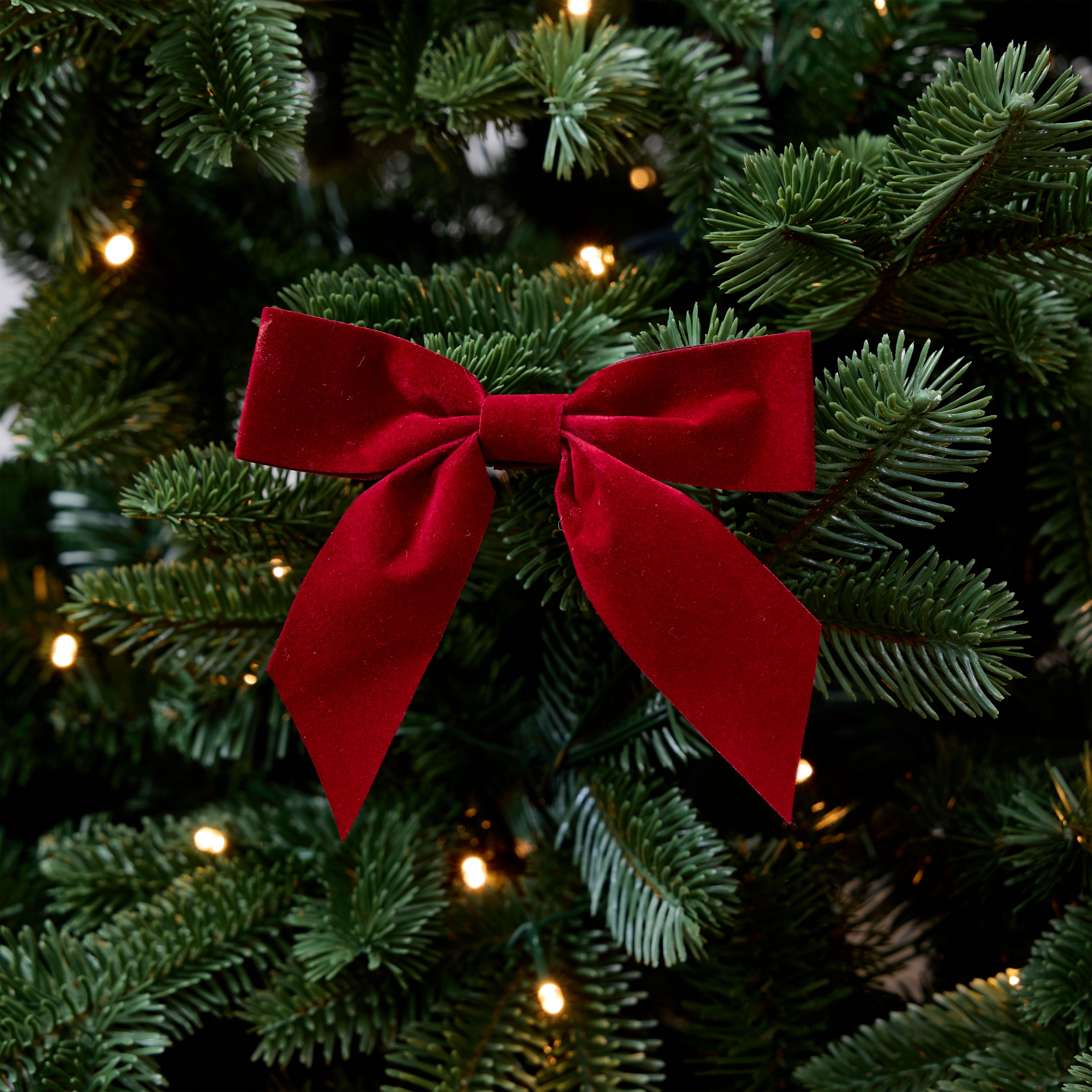 Bow Decoration, Set of 6 - Red