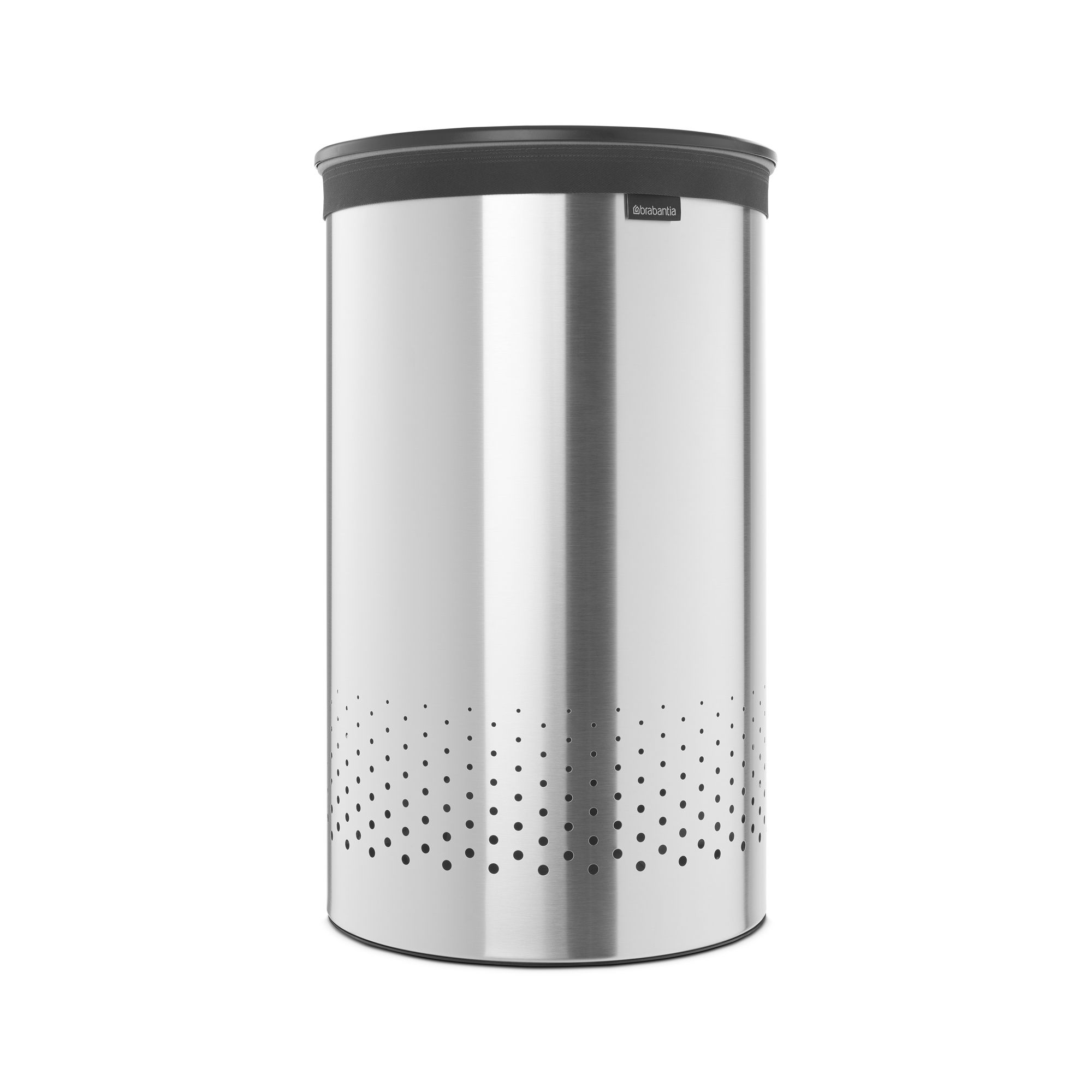 Brabantia Matt Grey Steel Large Laundry bin, 60L