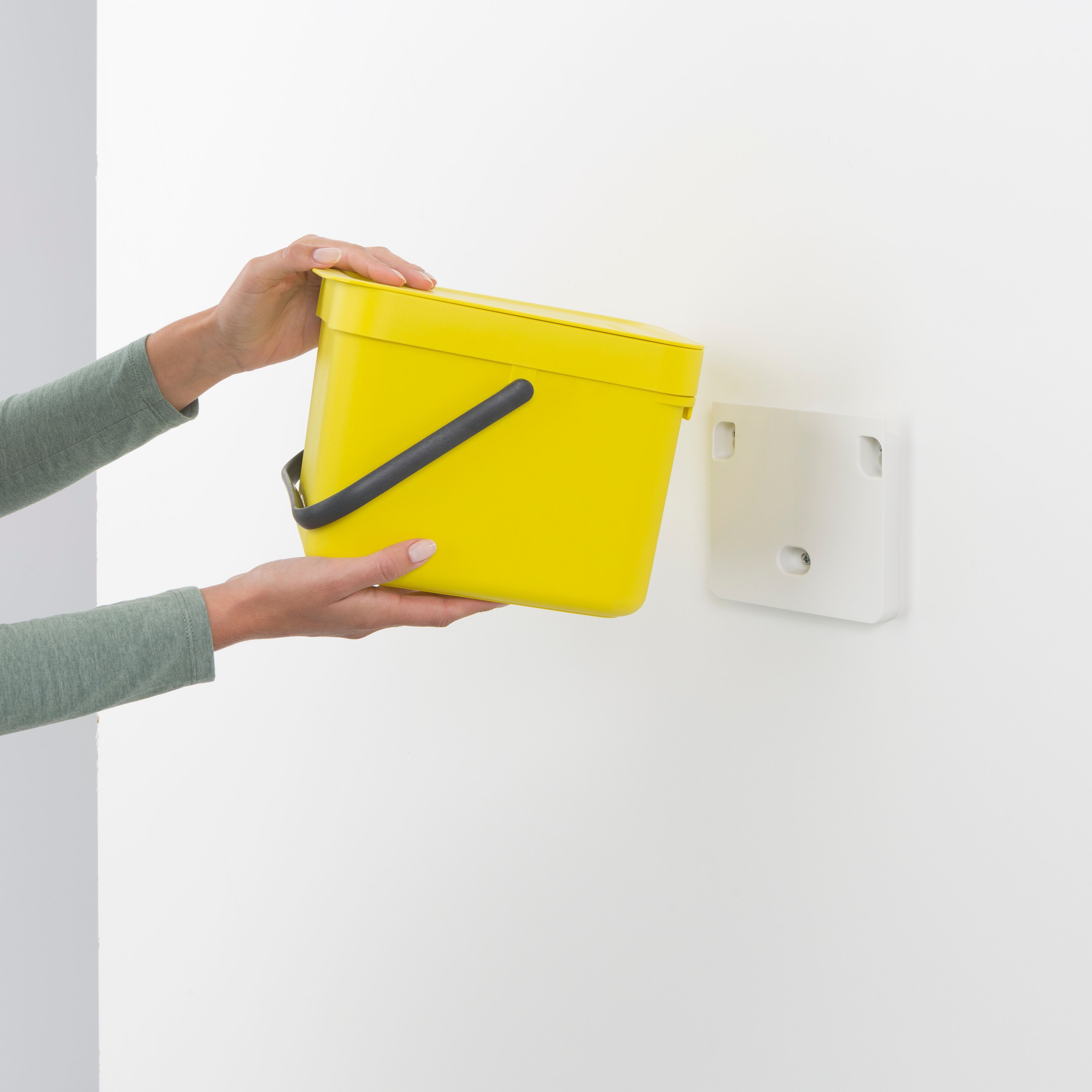 Brabantia Sort & go Yellow Plastic Bin - 6L