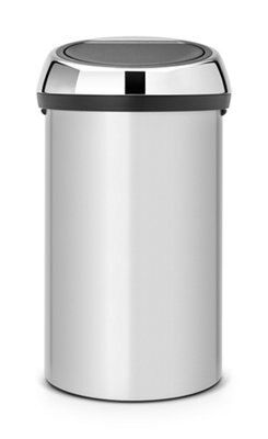 Brabantia Touch top Grey Metallic effect Metal Round Kitchen Touch top ...