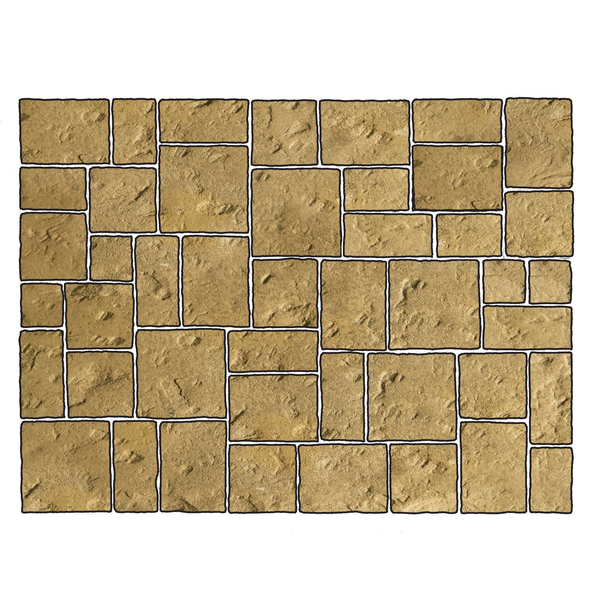 Bradstone Bamburgh mill Olde blend Reconstituted stone Paving set, 10 ...