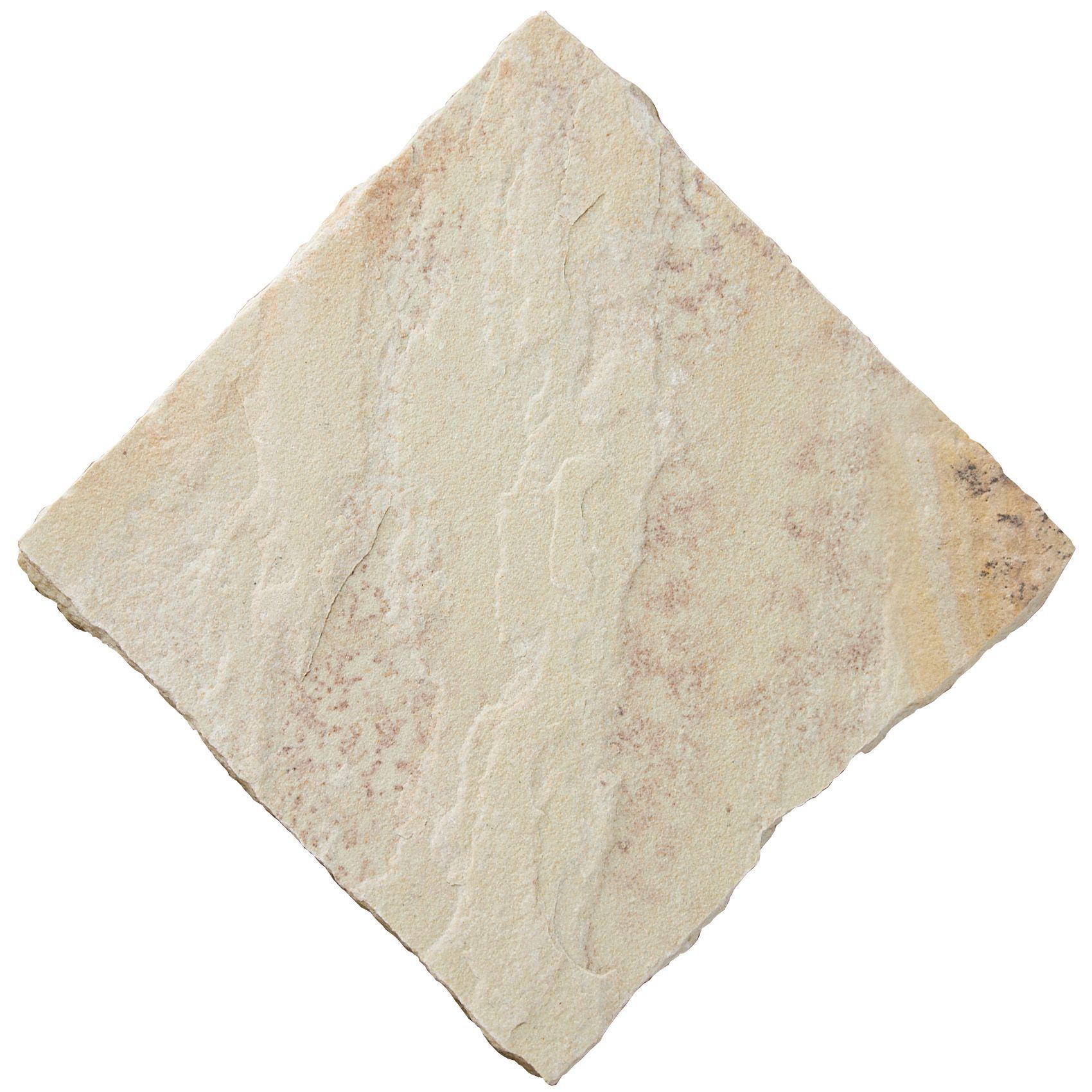 Bradstone Natural sandstone Fossil buff Sandstone Paving slab (L)100mm ...