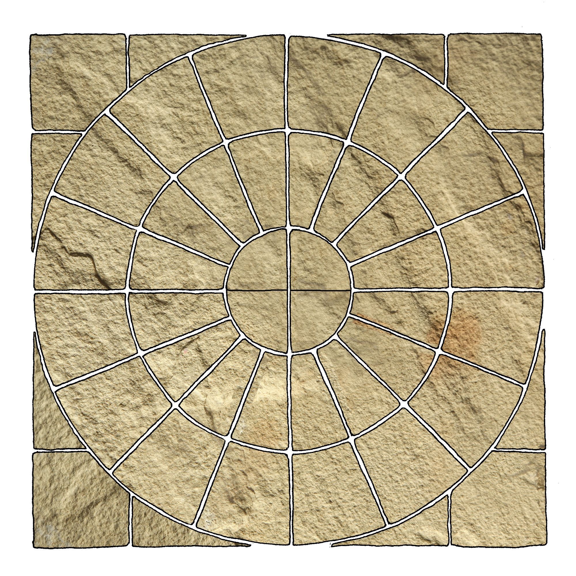 Bradstone Old riven Autumn bronze Reconstituted stone Paving set, 4 ...