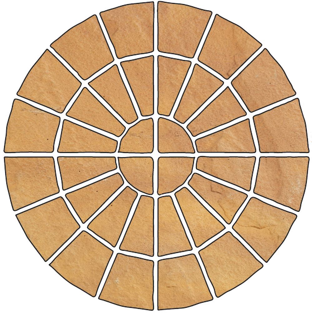 Bradstone Old riven Autumn gold Reconstituted stone Paving set, 4.52m² ...