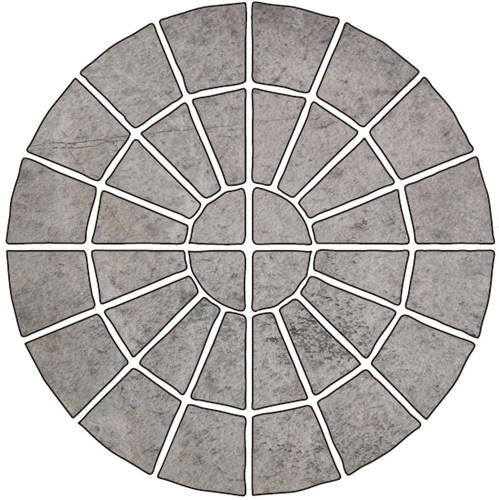 Bradstone Old riven Autumn silver Reconstituted stone Paving set, 4 ...