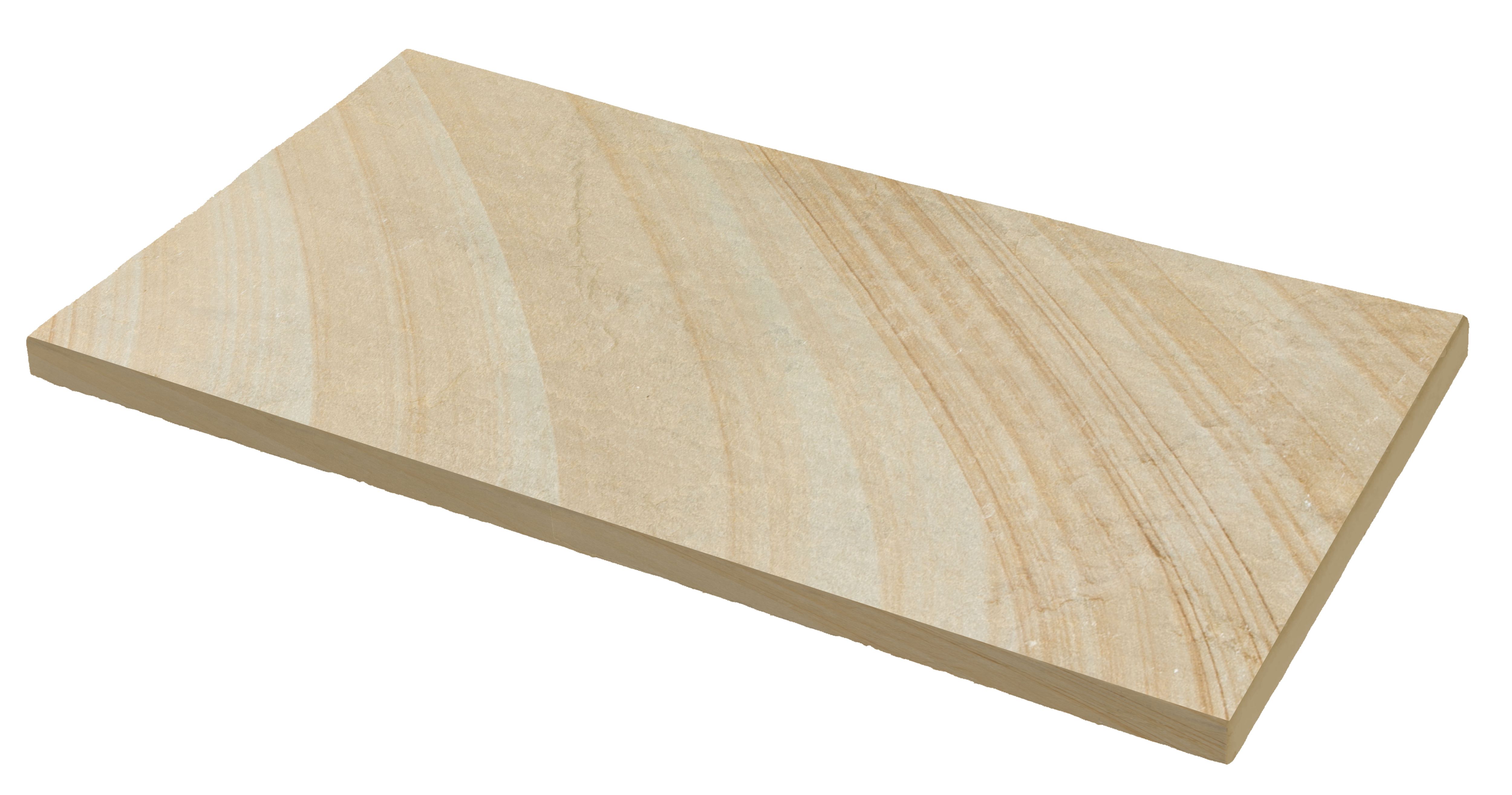 Bradstone Rustic Buff Sandstone Paving slab, 15.75m² (L)900mm (W)600mm ...