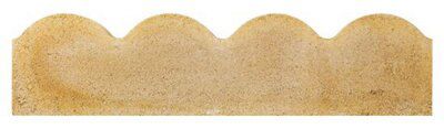 Bradstone Scalloped edging Scalloped Paving edging (H)150mm (T)50mm ...