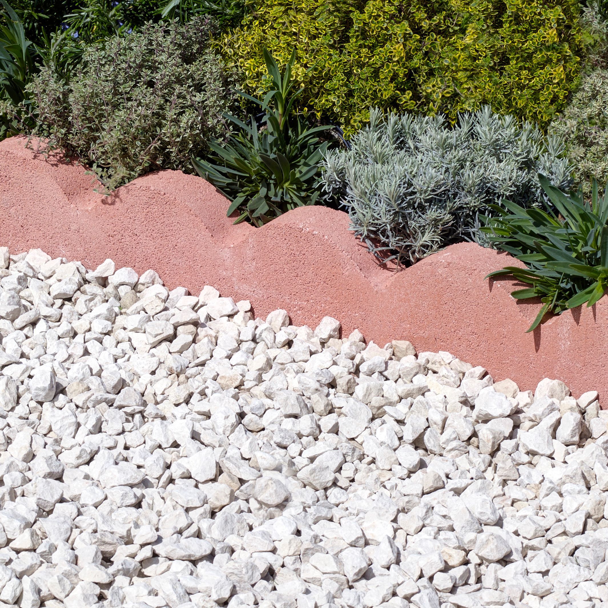 Bradstone Scalloped Red Paving edging (H)150mm (W)600mm (T)50mm, Pack of 48