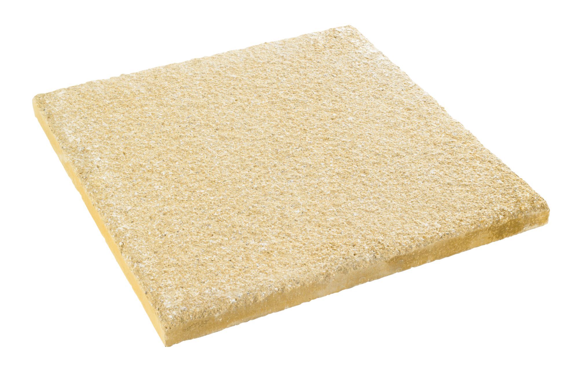 Bradstone Textured Buff Reconstituted stone Paving slab, 0.2m² (L)450mm ...