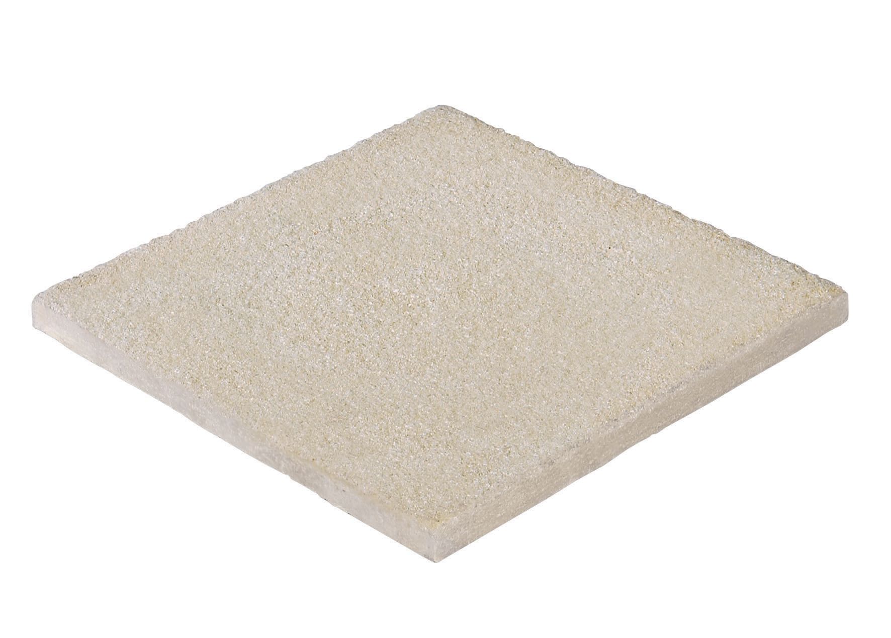 Bradstone Textured Buff Reconstituted stone Paving slab (L)450mm (W ...