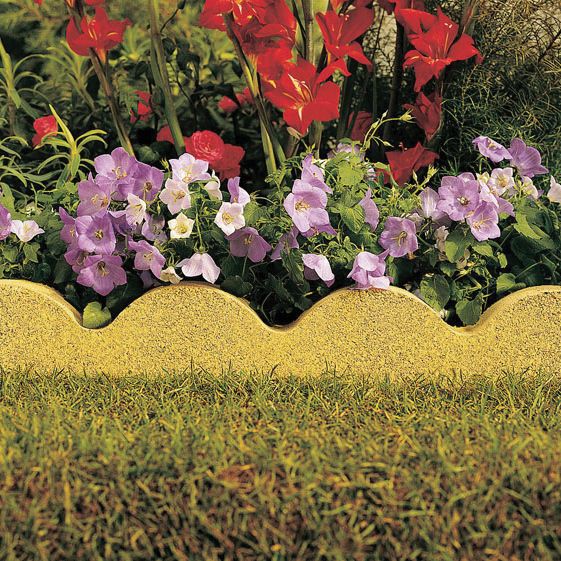 Bradstone Traditional Scalloped Buff Paving edging (H)150mm (T)50mm ...