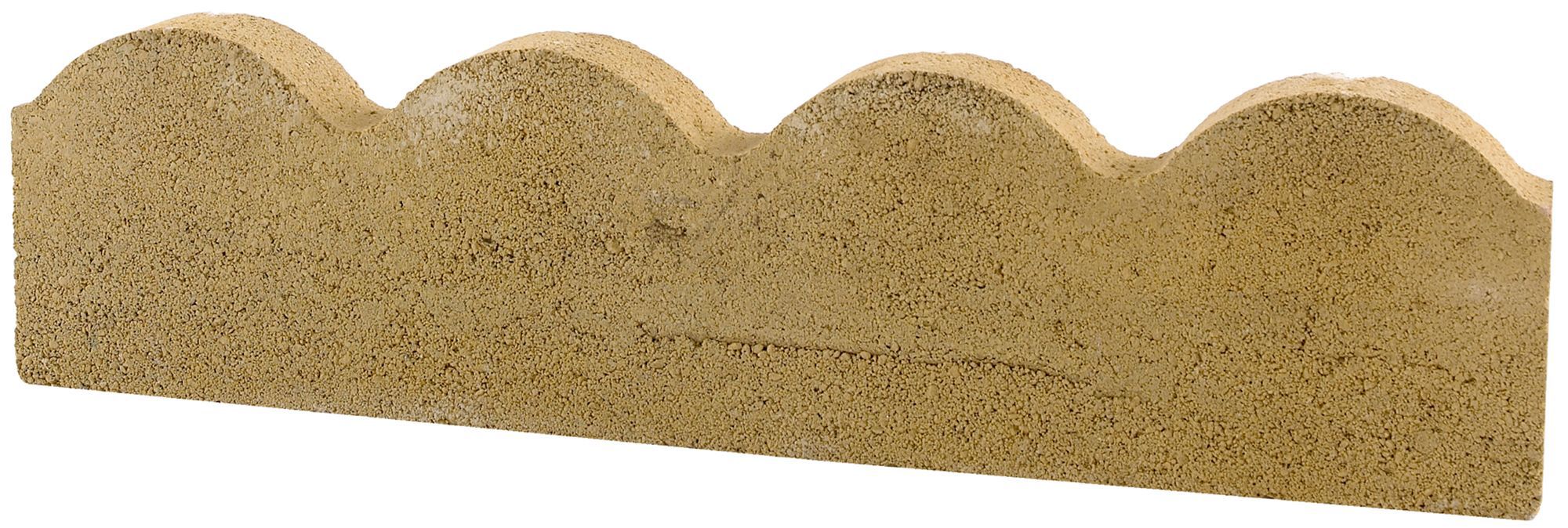 Bradstone Traditional Scalloped Buff Paving edging (H)150mm (T)50mm ...