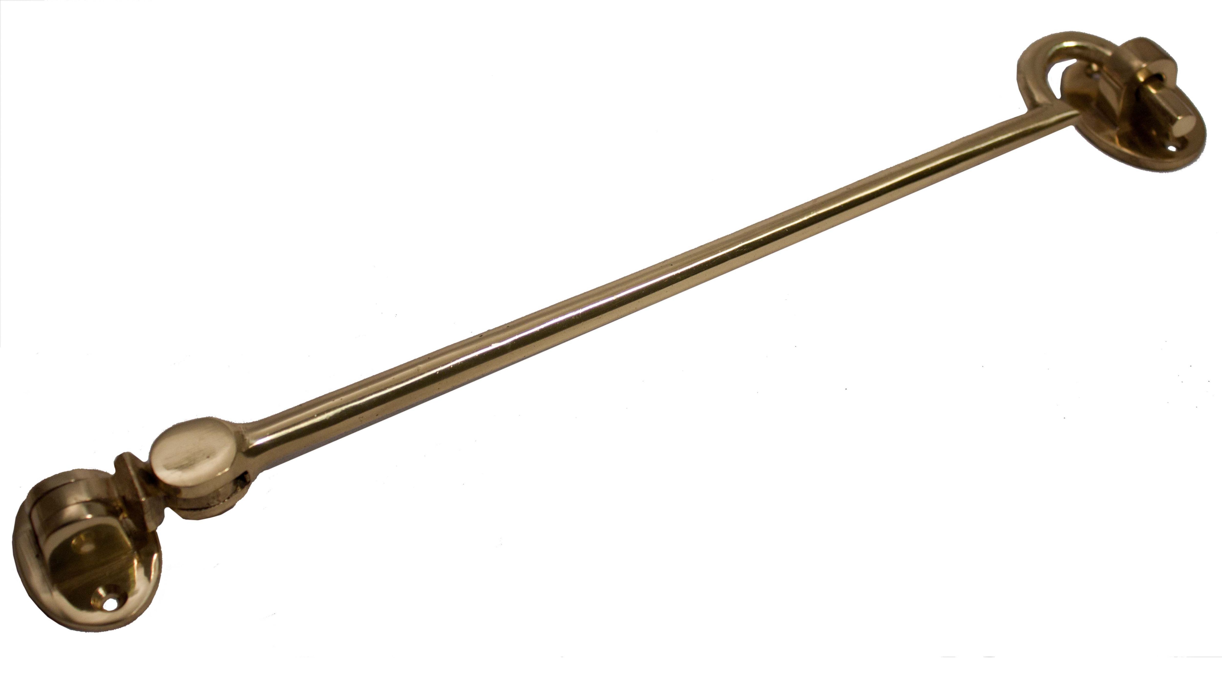 Brass Cabin hook, (L)204mm | DIY at B&Q
