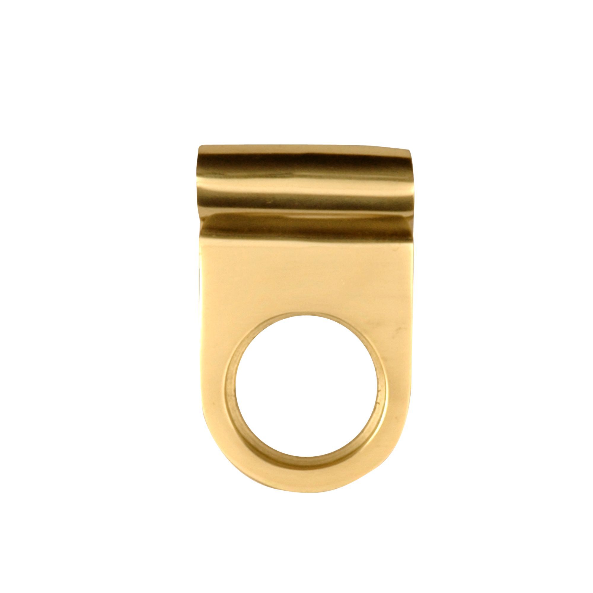 Buy Brass effect Metal Cylinder Pull latch, (L)70mm | DIY at B&Q