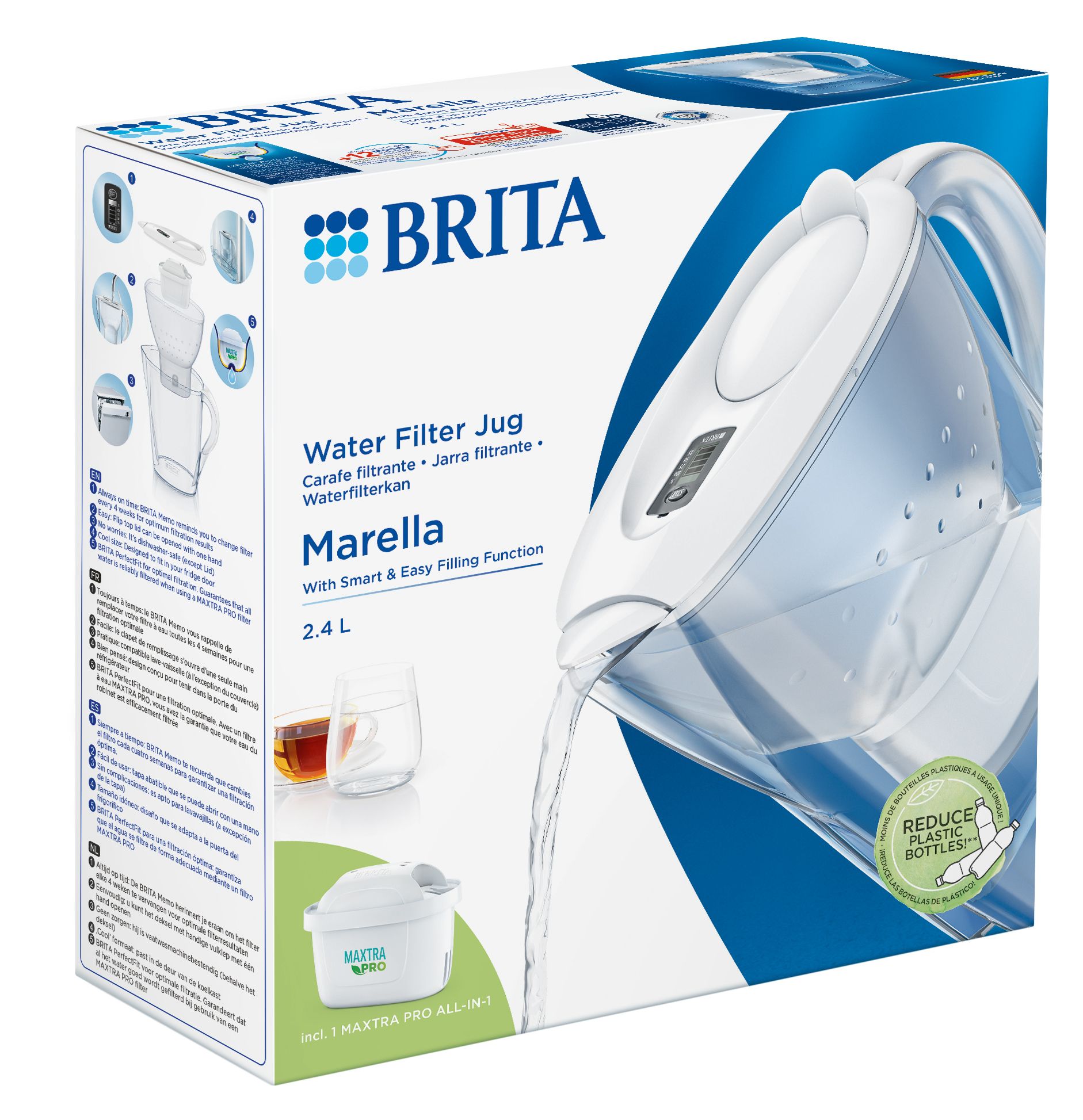Brita Marella 2.4L Water filter jug