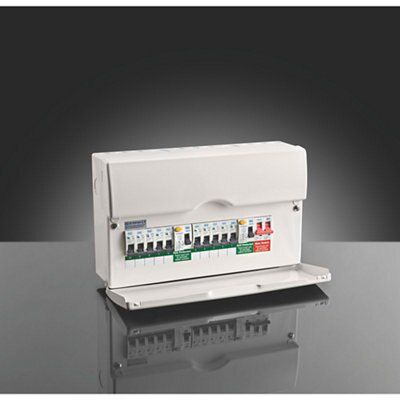 British General 10-way Consumer unit with 100A mains switch