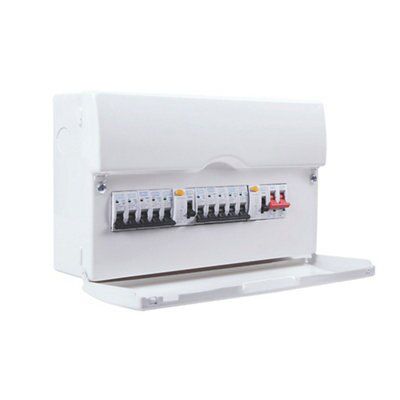 British General 10-way Consumer unit with 100A mains switch