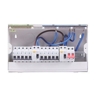 British General 10-way Consumer unit with 100A mains switch