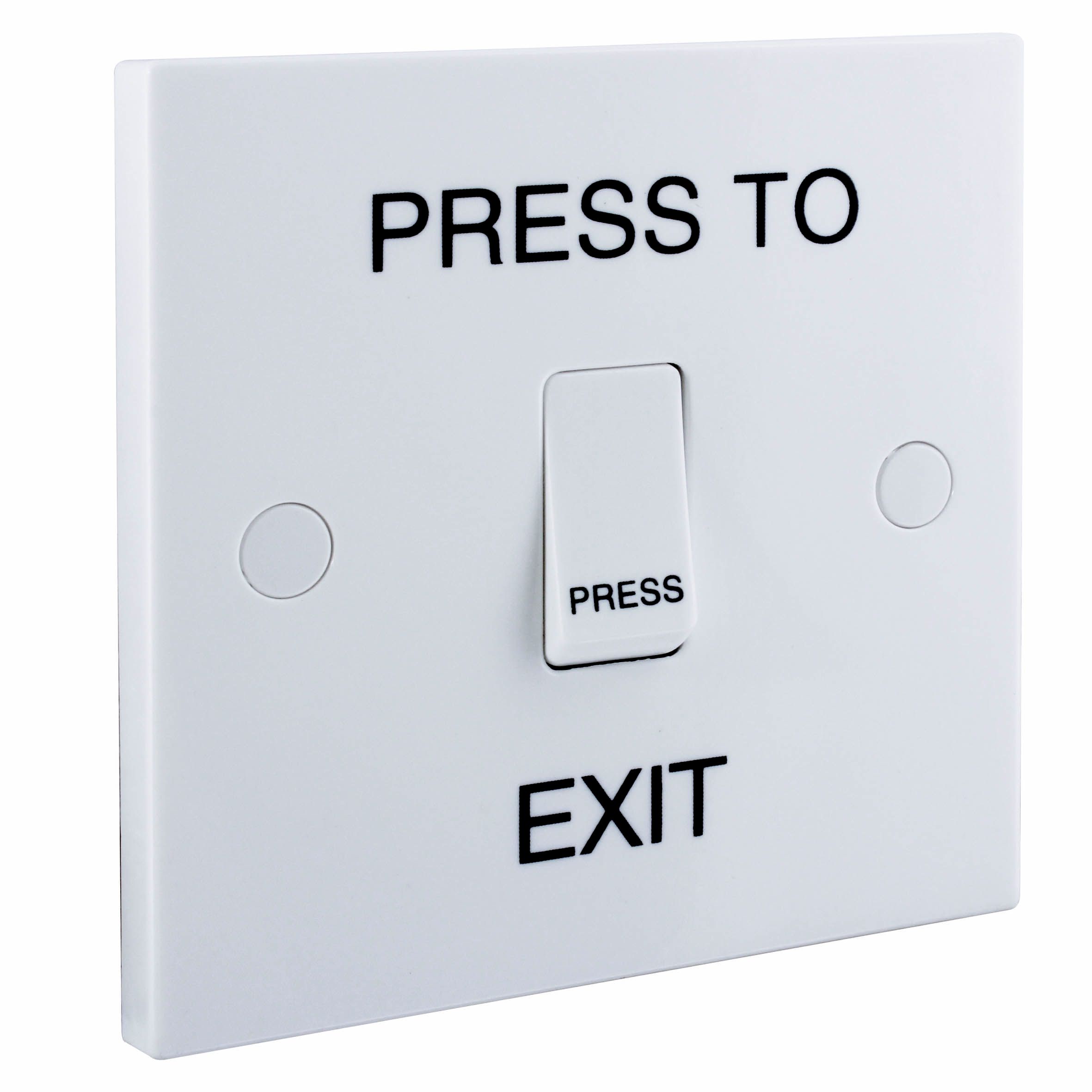 British General 10A Raised square Control switch White Without indicator
