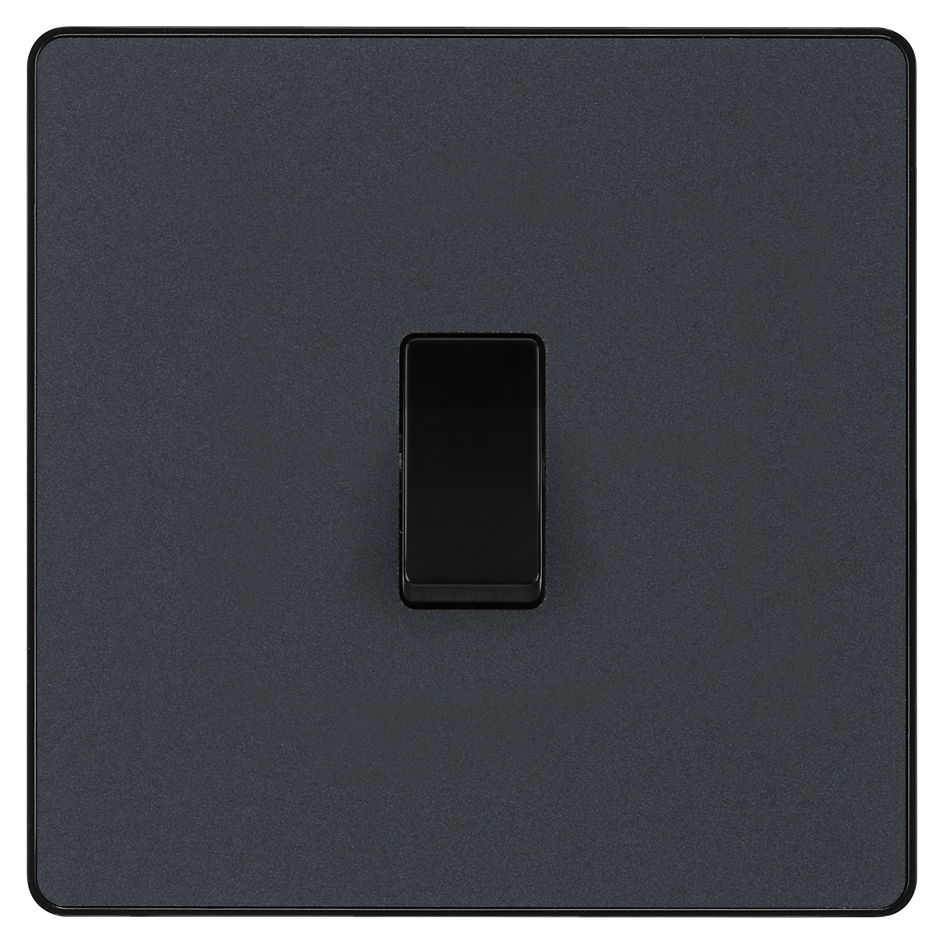 British General 20A 2 way 1 gang Single light Screwless Switch Matt Grey