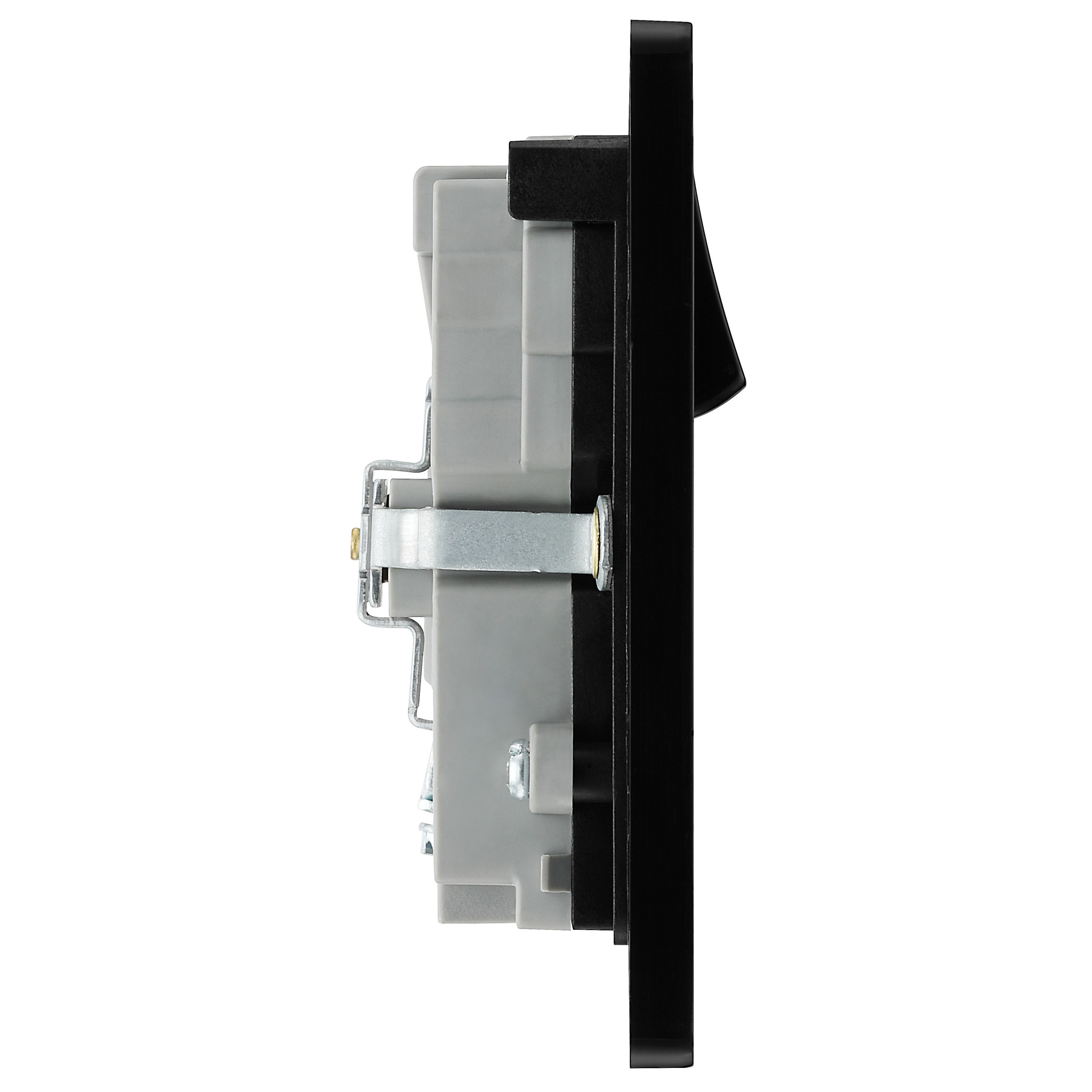 British General Double 13A 30W Raised slim Switched Screwless Socket ...
