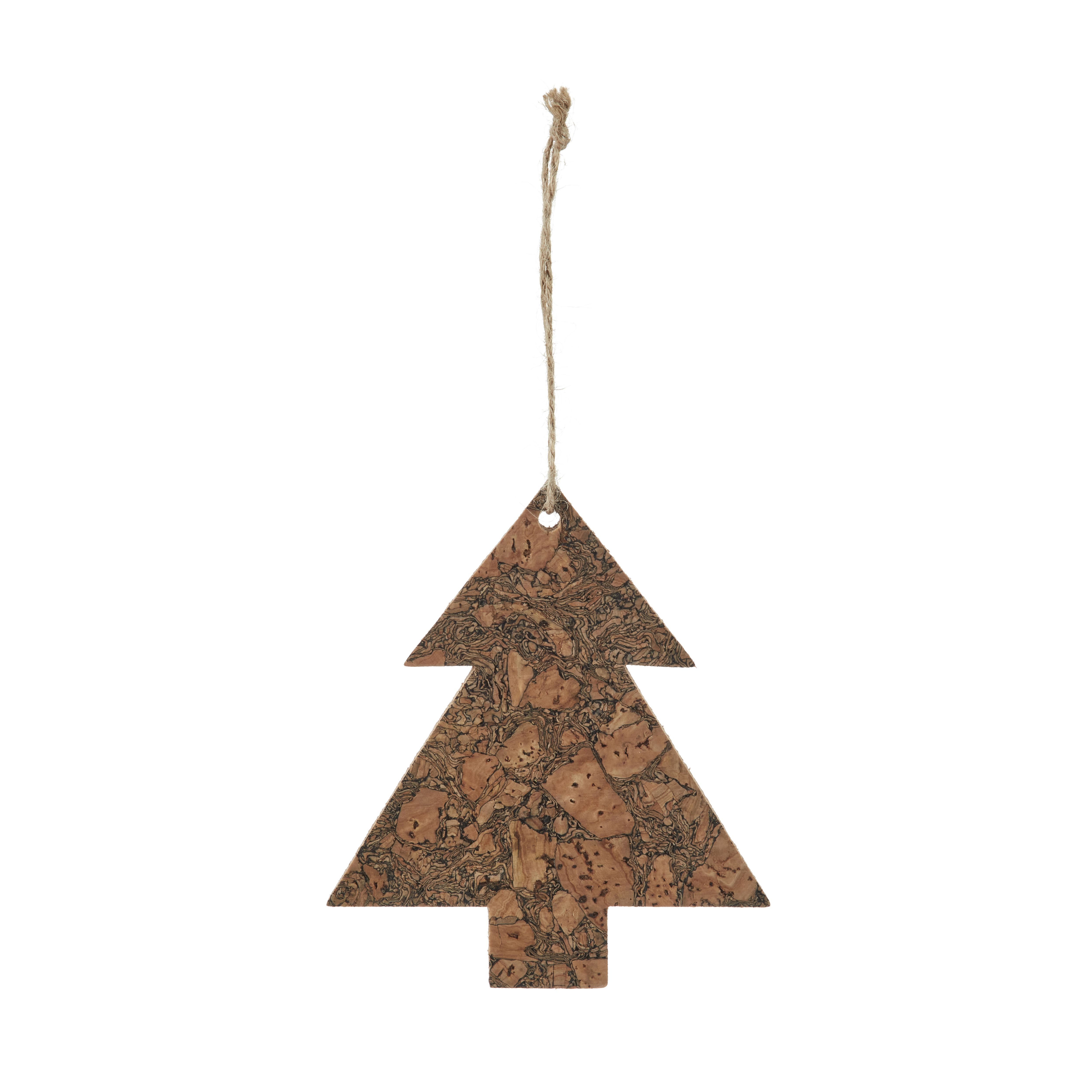 Brown Christmas tree Cork Tree Hanging ornament