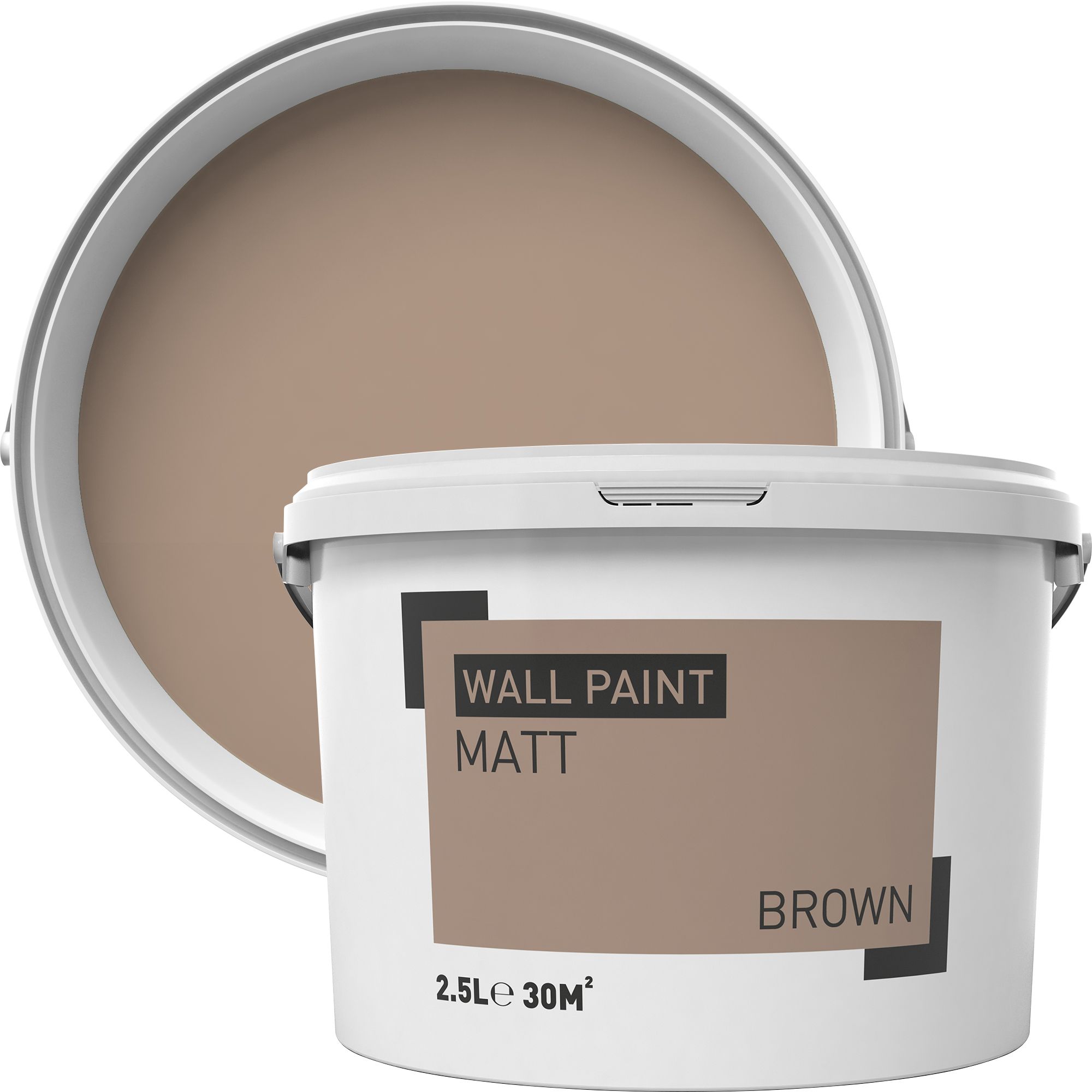 Brown Matt Emulsion paint, 2.5L | DIY at B&Q