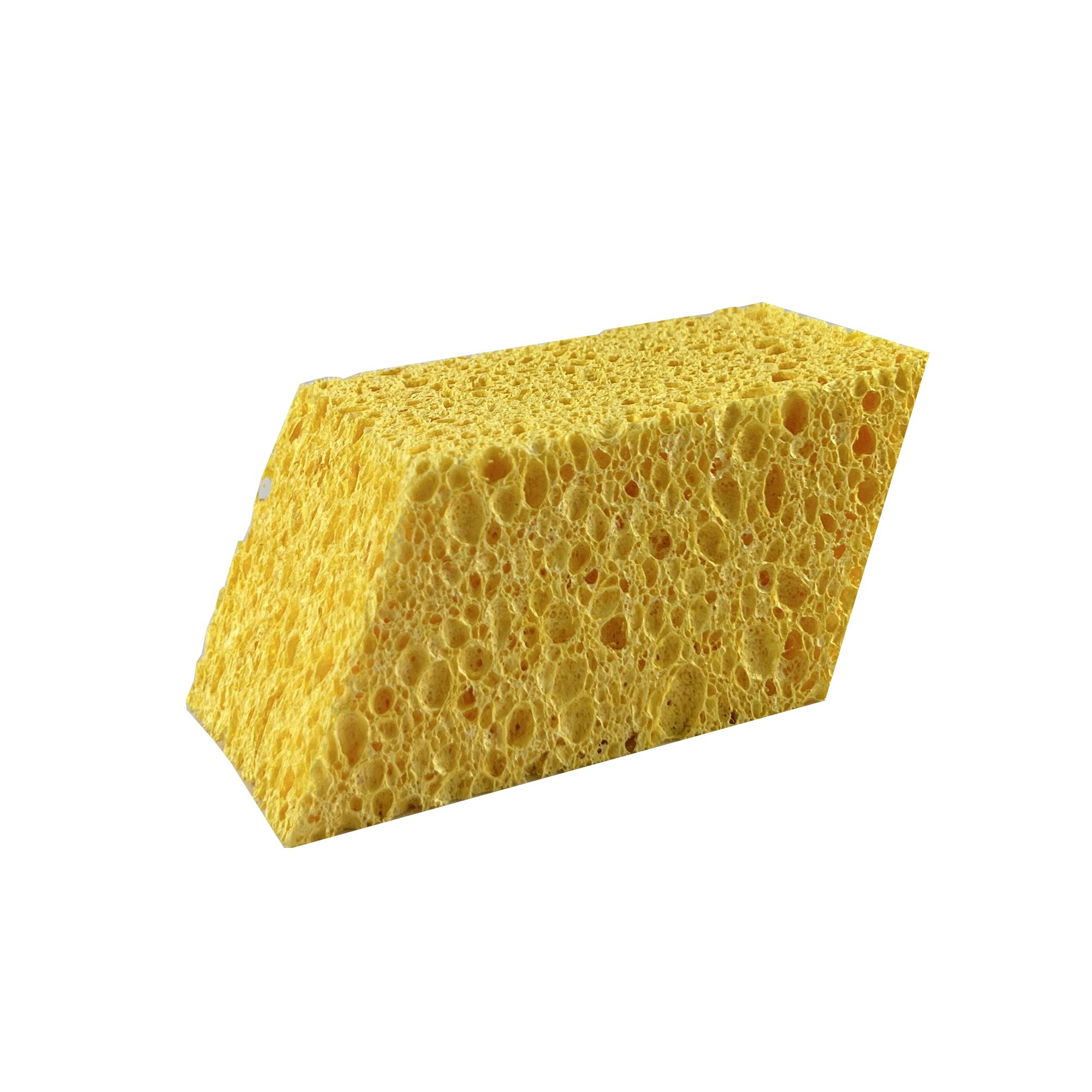 Brown Yellow Cellulose Angled Sponge