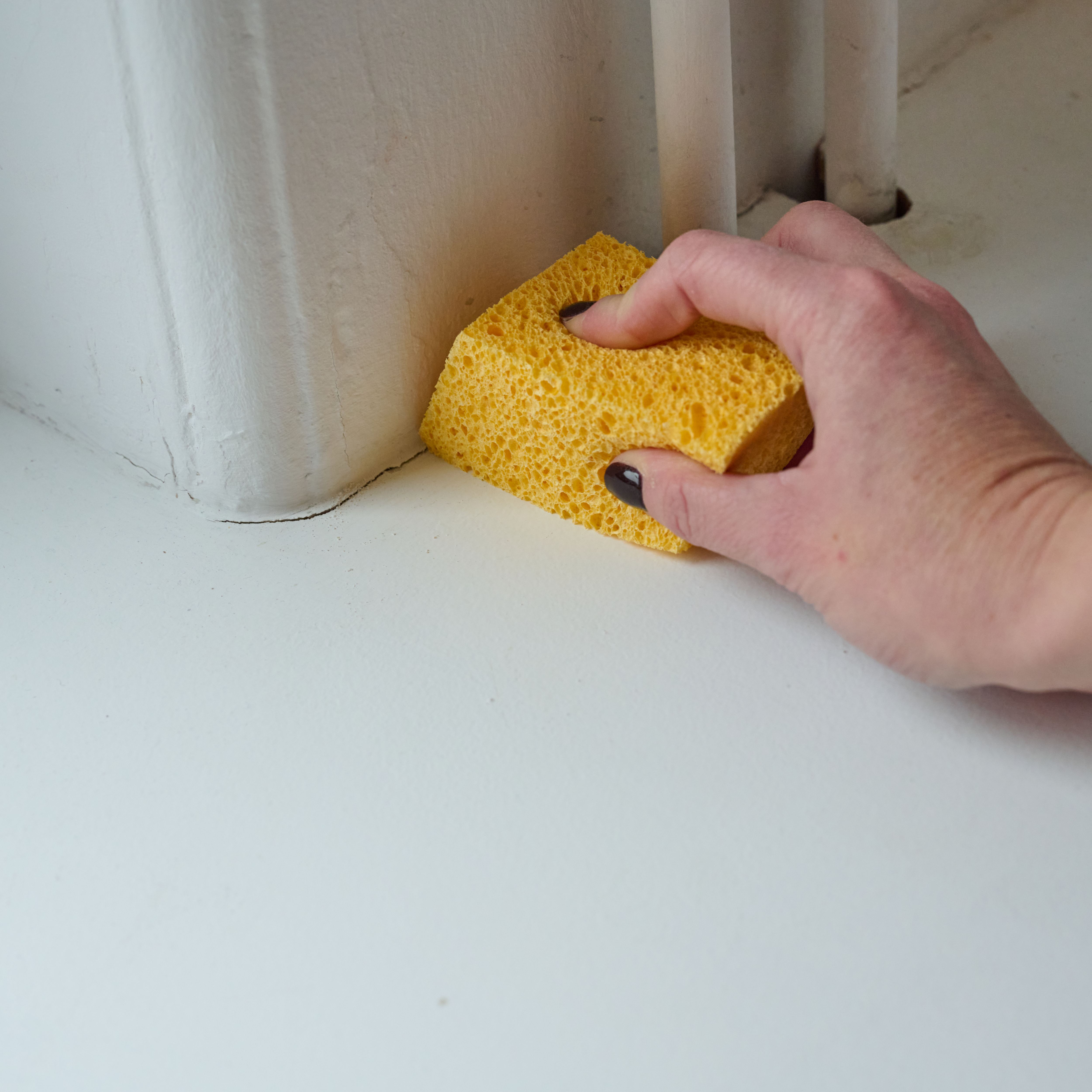 Brown Yellow Cellulose Angled Sponge