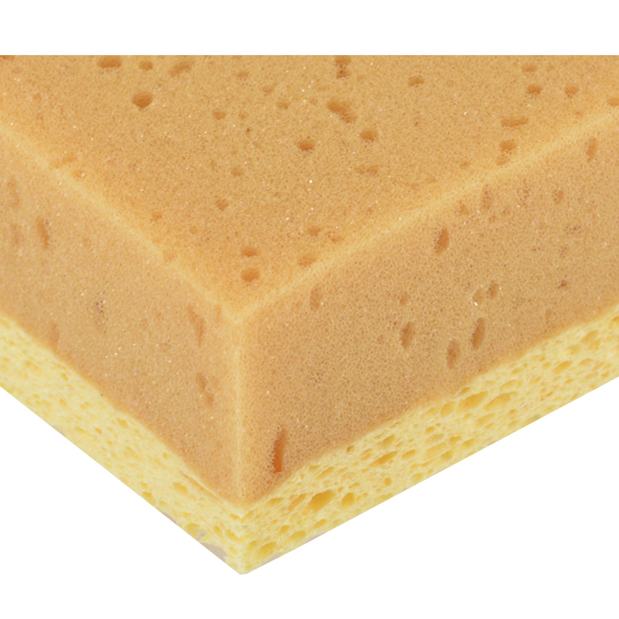 Brown & Yellow Synthetic sponge Multi-surface Dish Sponge scourer