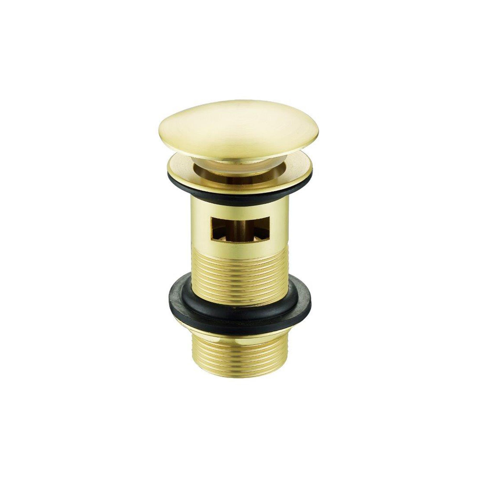 Brushed Brass 110.5mm Click clack Slotted Waste